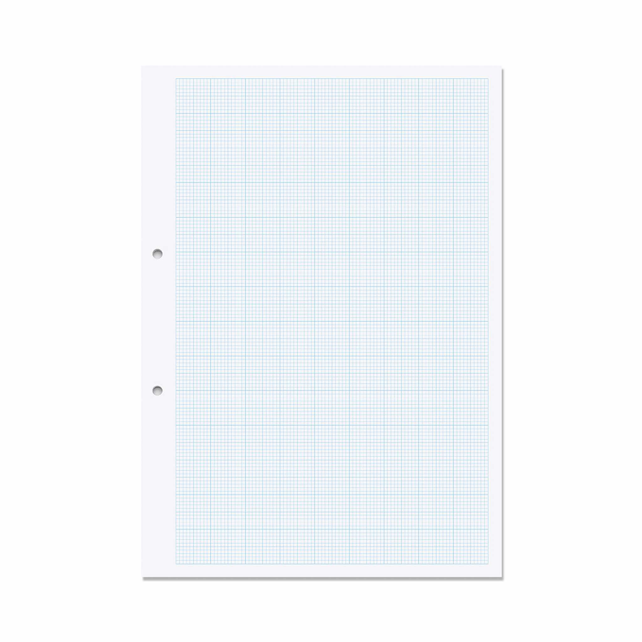Rhino A4 Loose Leaf Graph Paper, 500 Sheets / 1000 Page, 20mm Graph ...