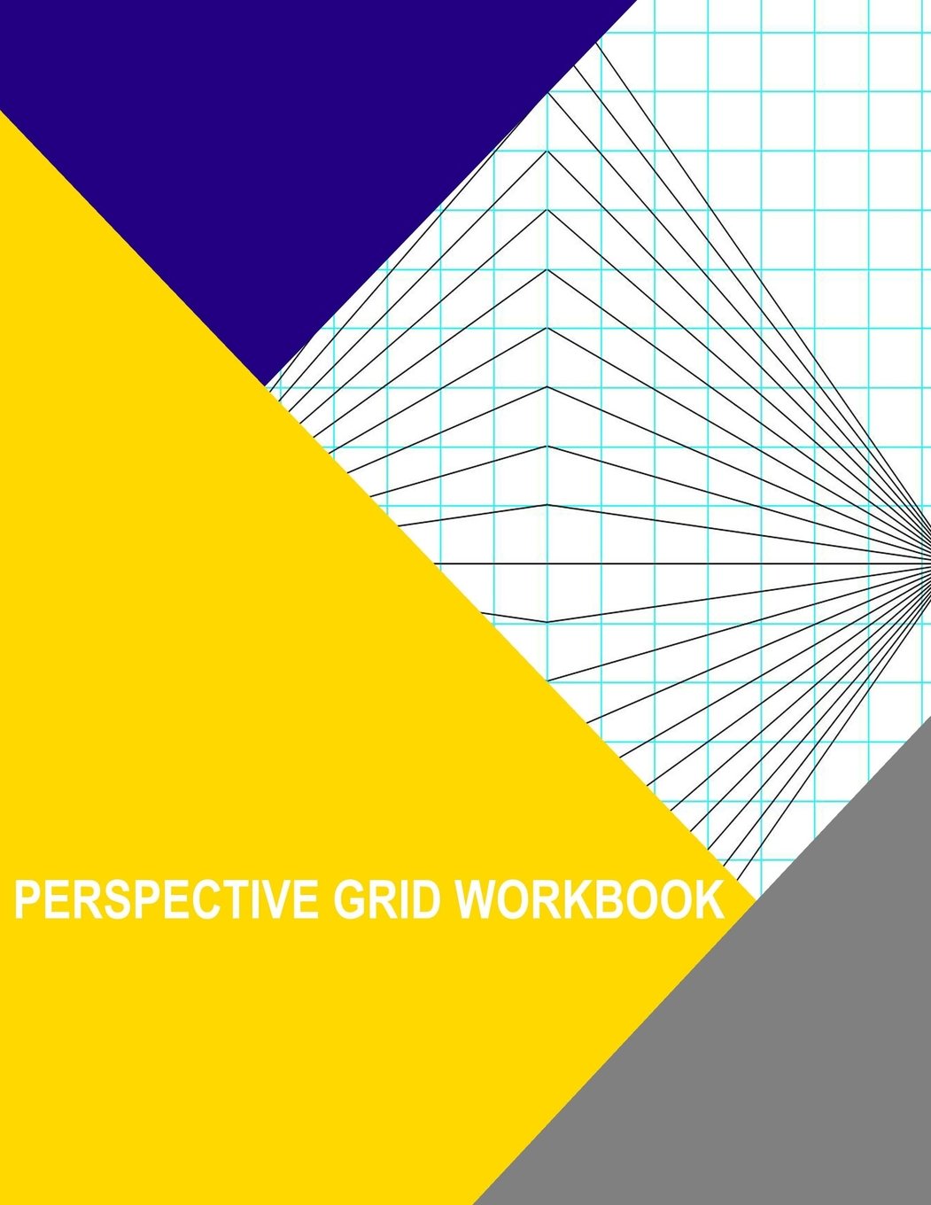Perspective Grid Workbook: 2 Point Half Inch Centered: Wisteria, Thor ...
