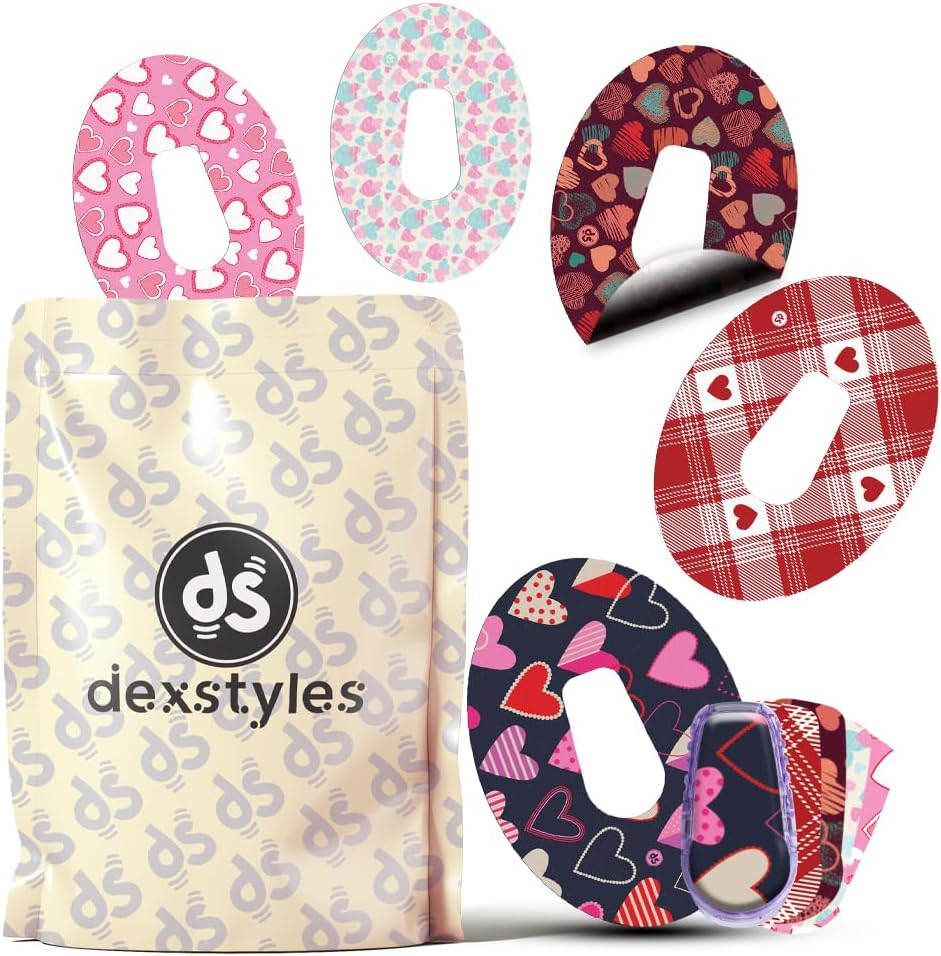 Amazon.com: Dex Styles Heart Whisper - dexcom g6 Adhesive Patches ...
