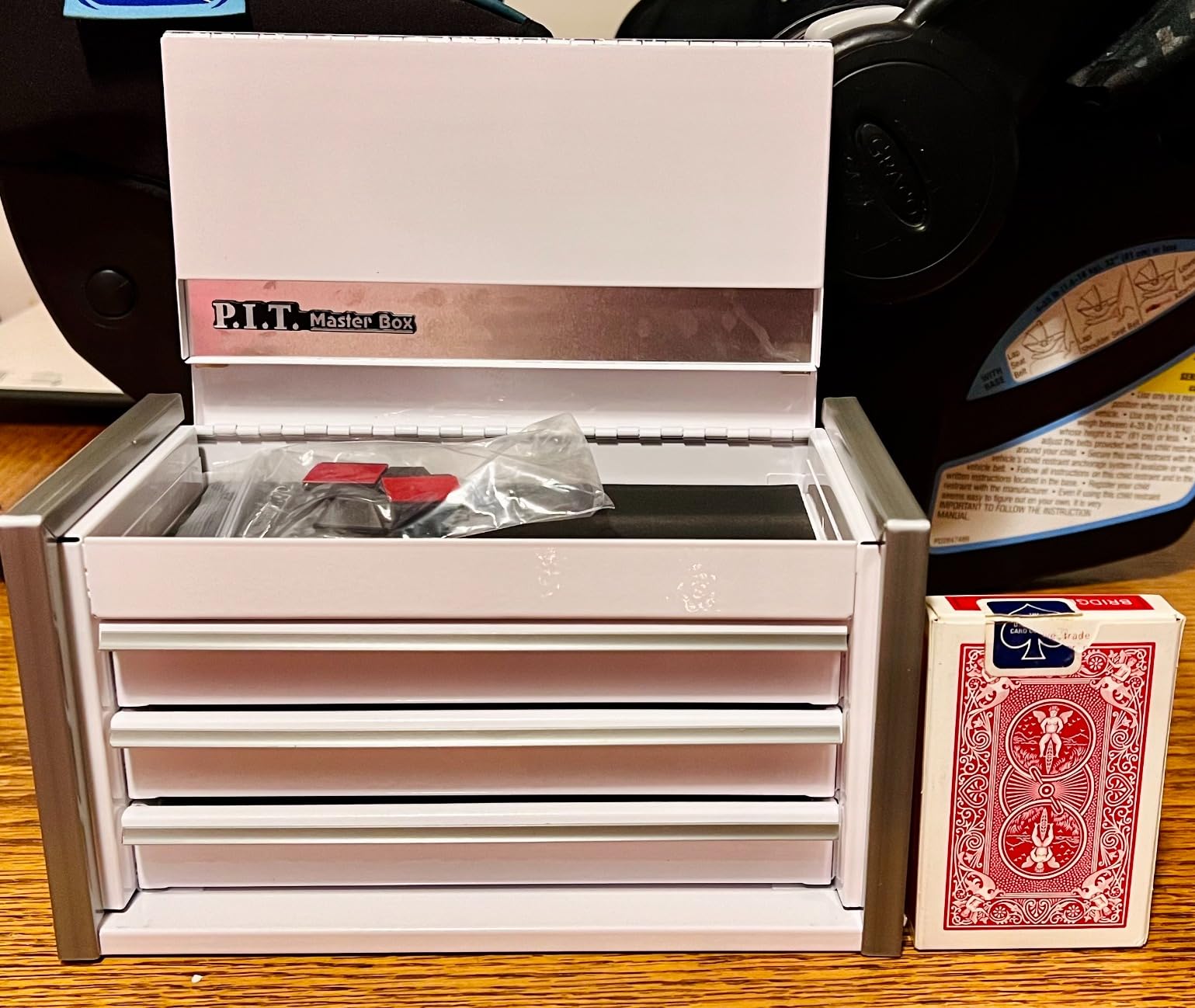 $11/mo - Finance P.I.T. Mini White Tool Box, Portable 3 Drawer Steel ...