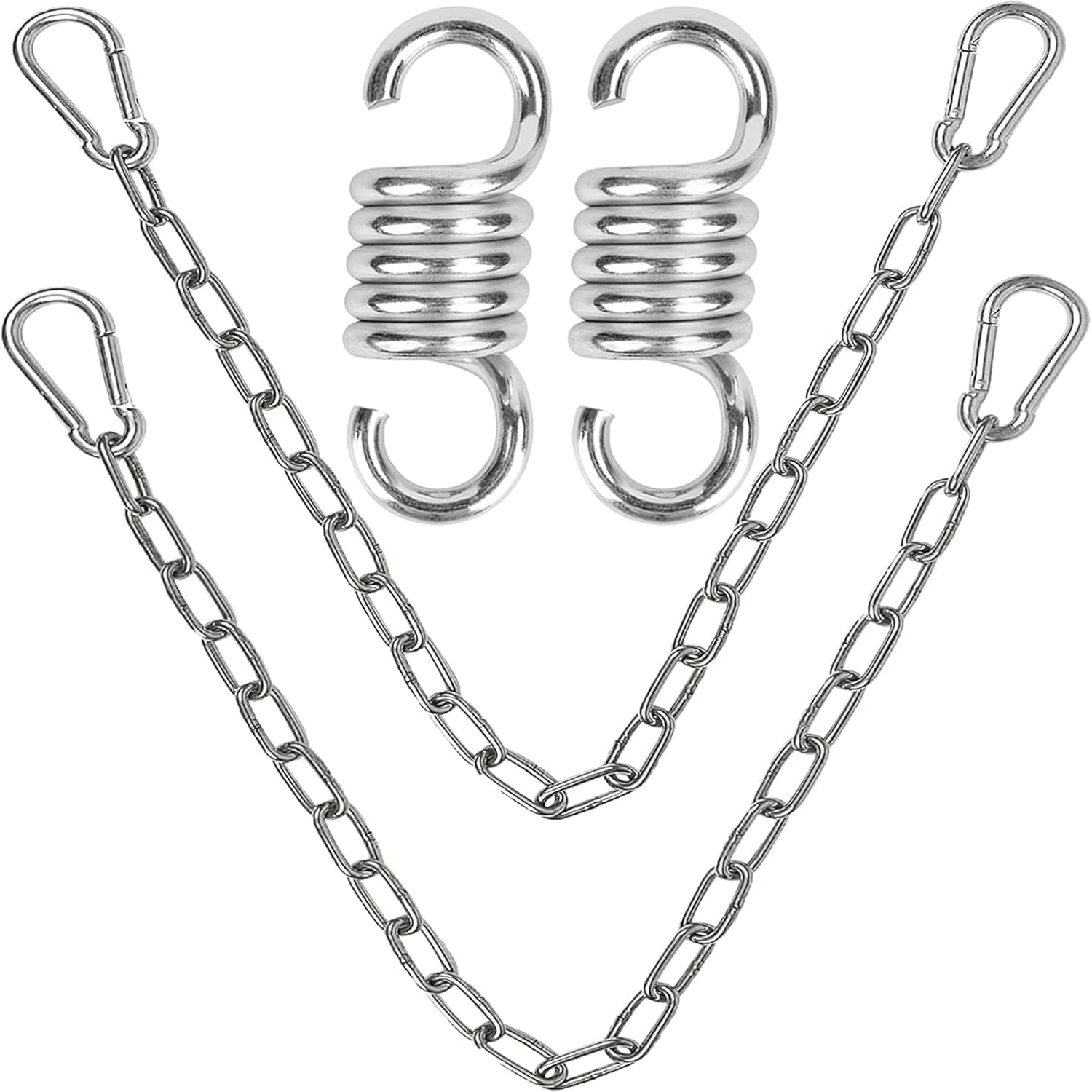 Amazon.com: Hanging Swing Chair Chain Kit With Carabiners and Spring ...
