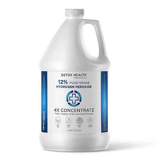 12% Hydrogen Peroxide - 1 Gallon - Food Grade - H2O2 & Water - Made in ...