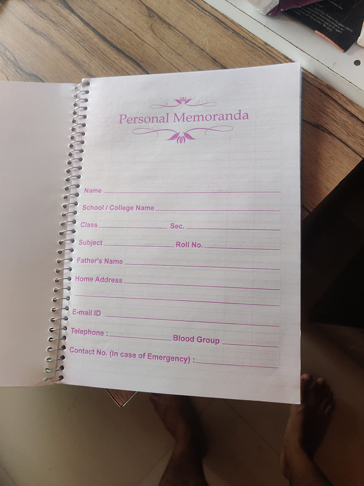 Rush 200 Pages A4 Size Spiral Binding Notebook Ruled - Pack of 4 ...