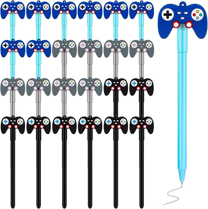 Amazon.com: Tinlade 24 Pcs Video Game Pens Gamer Party Favors Video ...