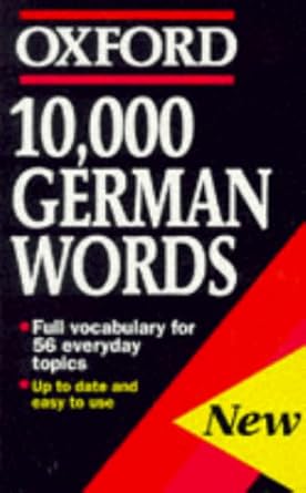 Amazon.com: 10,000 German Words (Oxford Quick Reference): 9780192830951 ...