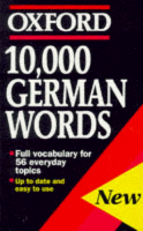 Amazon.com: 10,000 German Words (Oxford Quick Reference): 9780192830951 ...