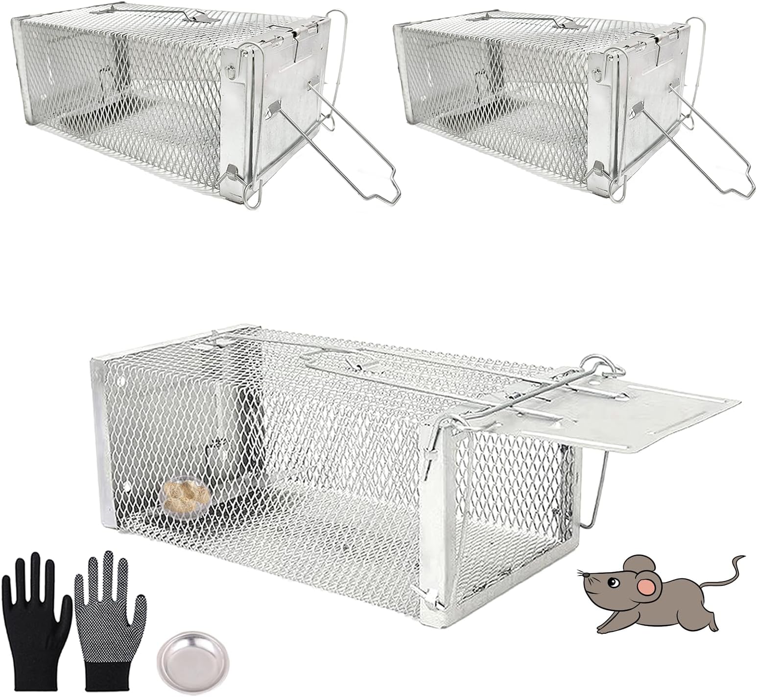 Amazon.com : Humane Rat Trap, Automatic Continuous Cycle Mouse Traps ...