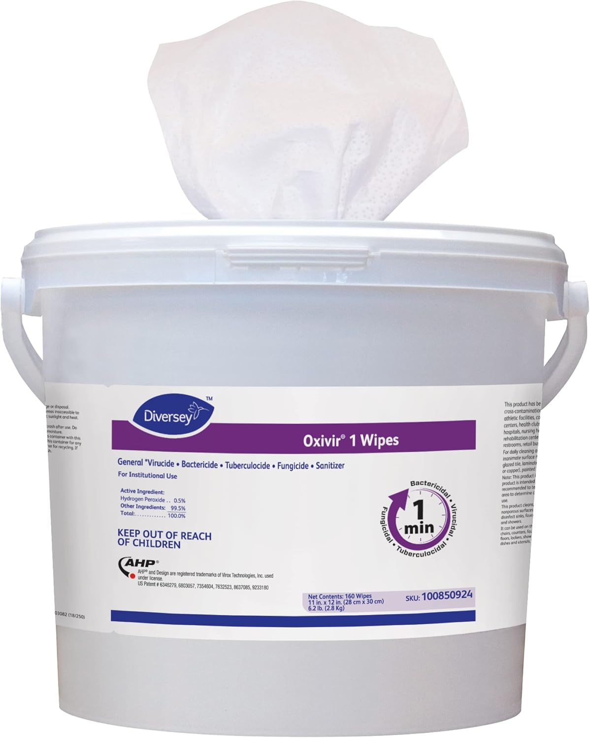 Amazon.com: Oxivir Diversey 1 100850924 Disinfectant Cleaning Wipes ...
