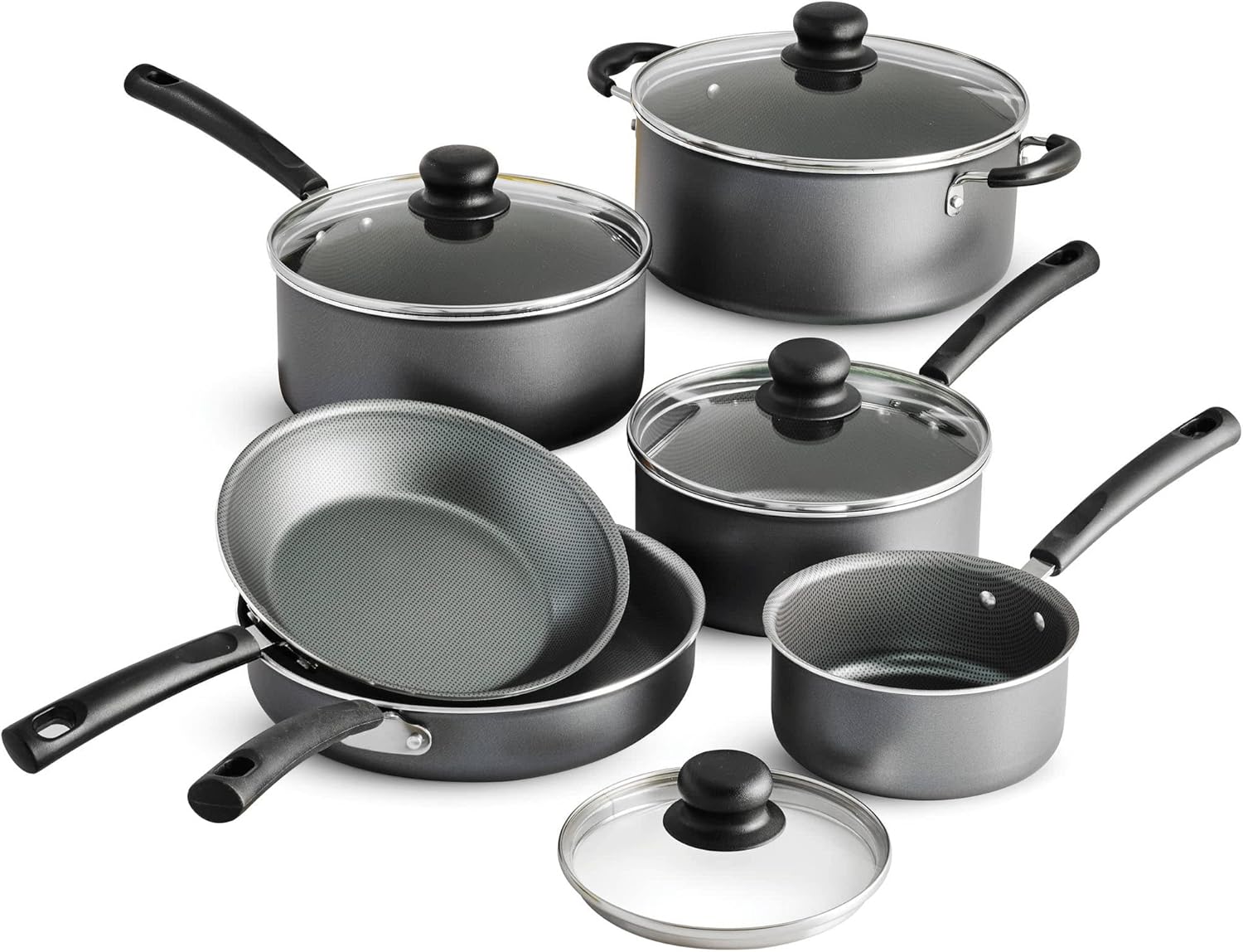 Amazon.com: 10-Piece Pots and Pans Set, Non-stick Cookware Set with ...