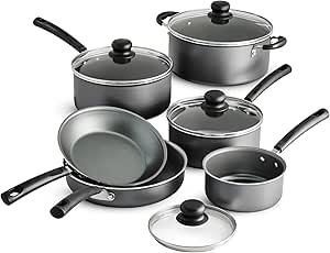 Amazon.com: 10-Piece Pots and Pans Set, Non-stick Cookware Set with ...