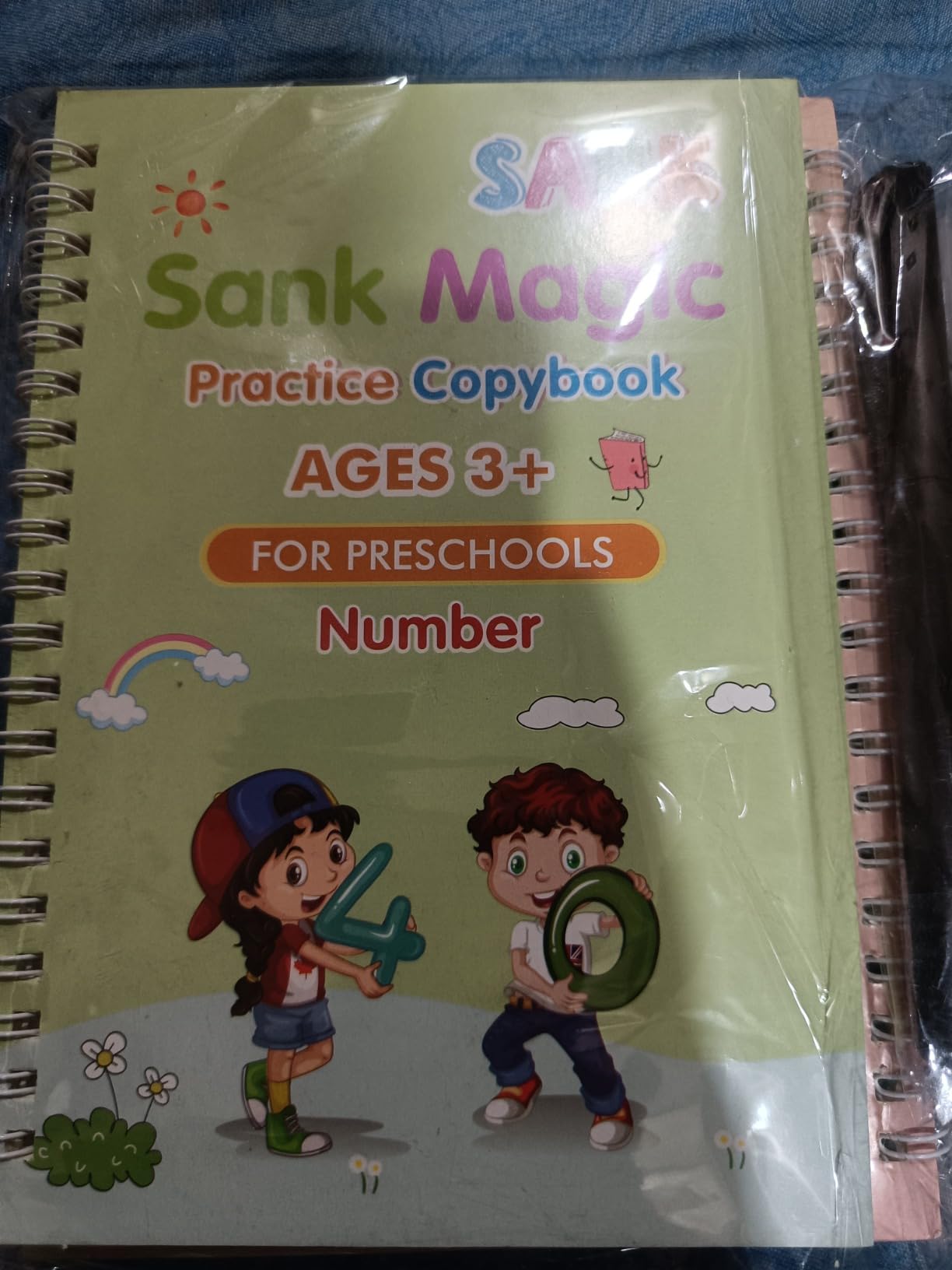 SHNMN Sank Magic Practice Copybook, (4 BOOK +1 PEN + 10 REFILL) Number ...