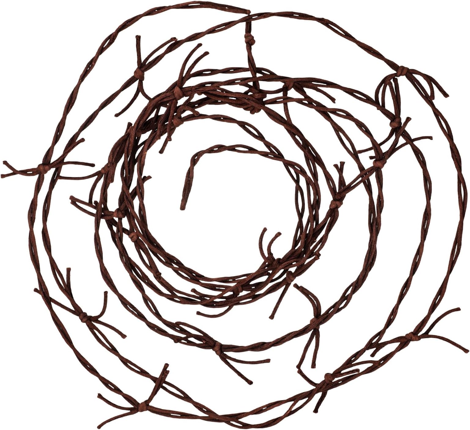 Amazon.com: Berlune 36 Feet Fake Rusted Barbed Wire Garland for ...