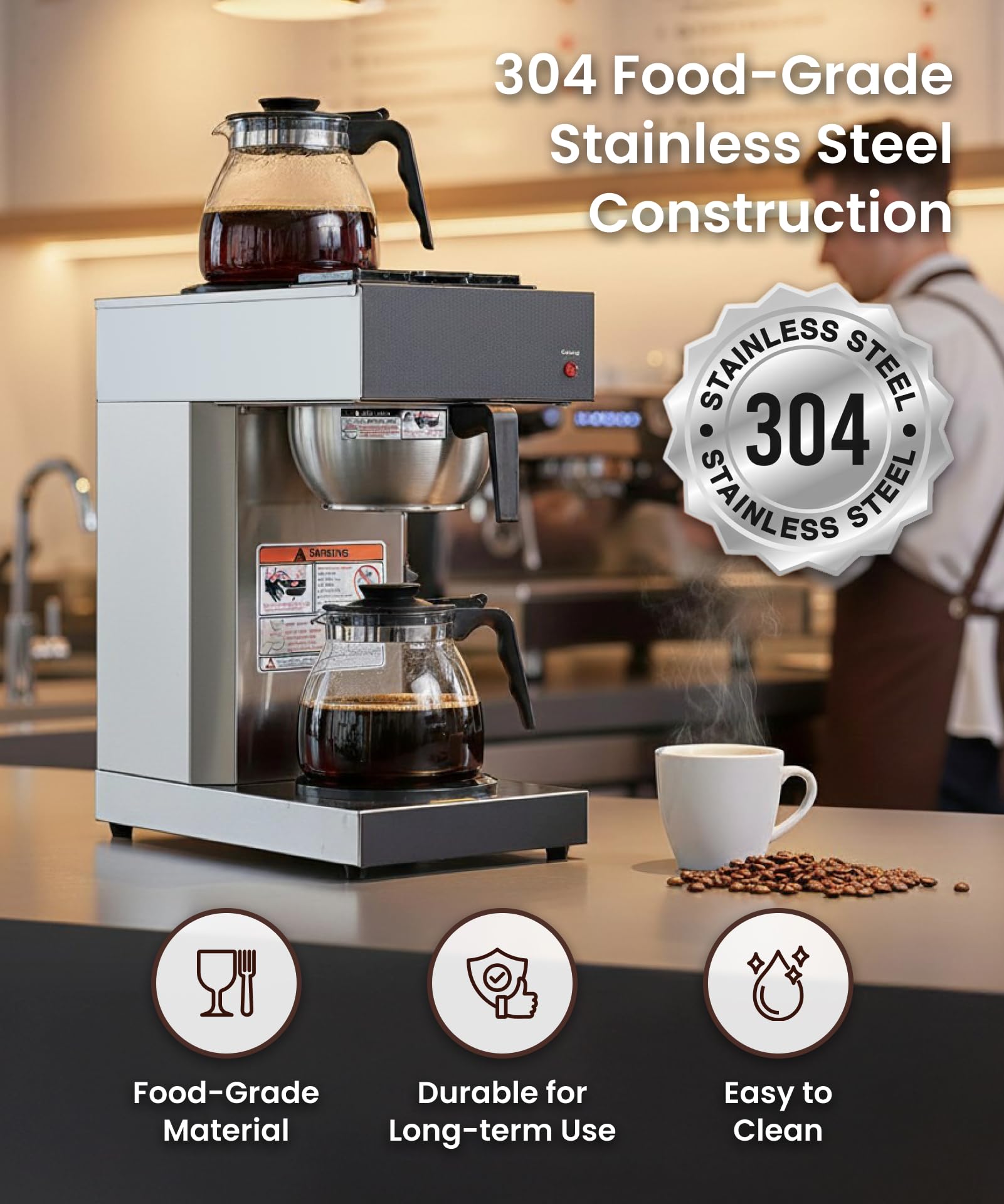 Snapklik.com : SYBO 12 Cup Coffee Maker Commercial, Pour Over Coffee ...