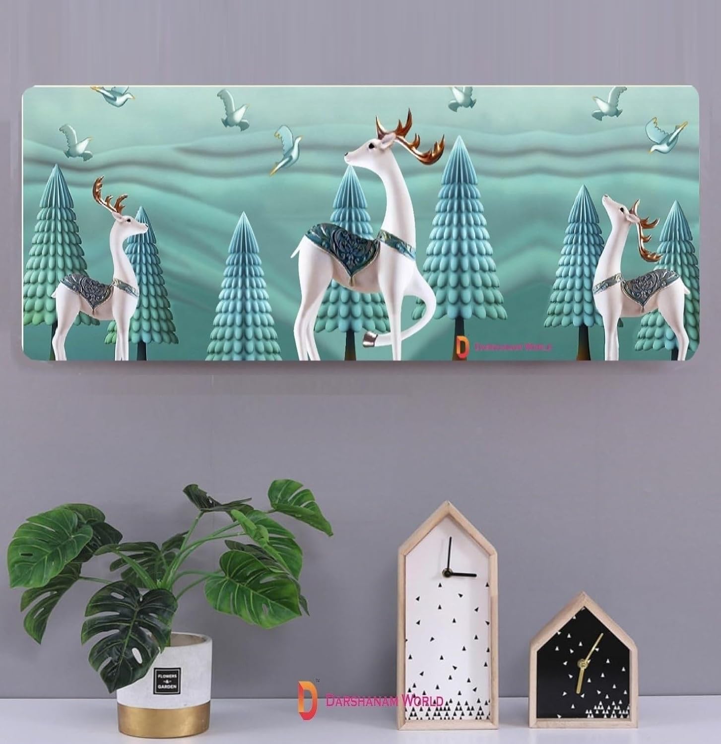 Amazon.com: DARSHANAM World New Printed Air Conditioning Dust Cover ...