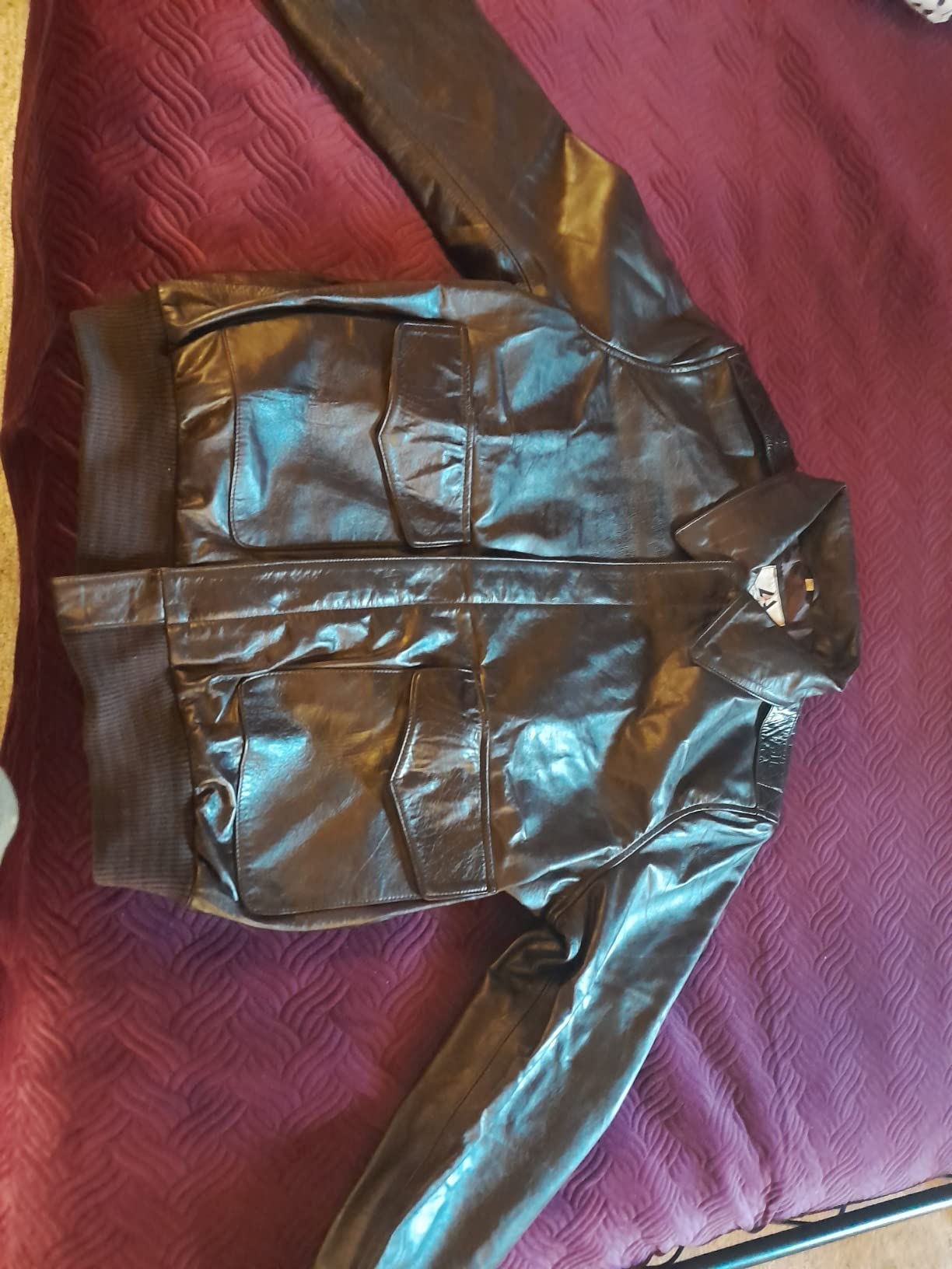MARDAMS RAAF A2 Leather Flight Jacket WWII US Air Corp Air Force ...