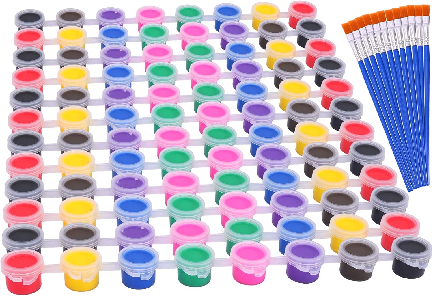 Amazon.com: CACASO Acrylic Paint Set,108Pcs Washable Paint Set for Kids ...