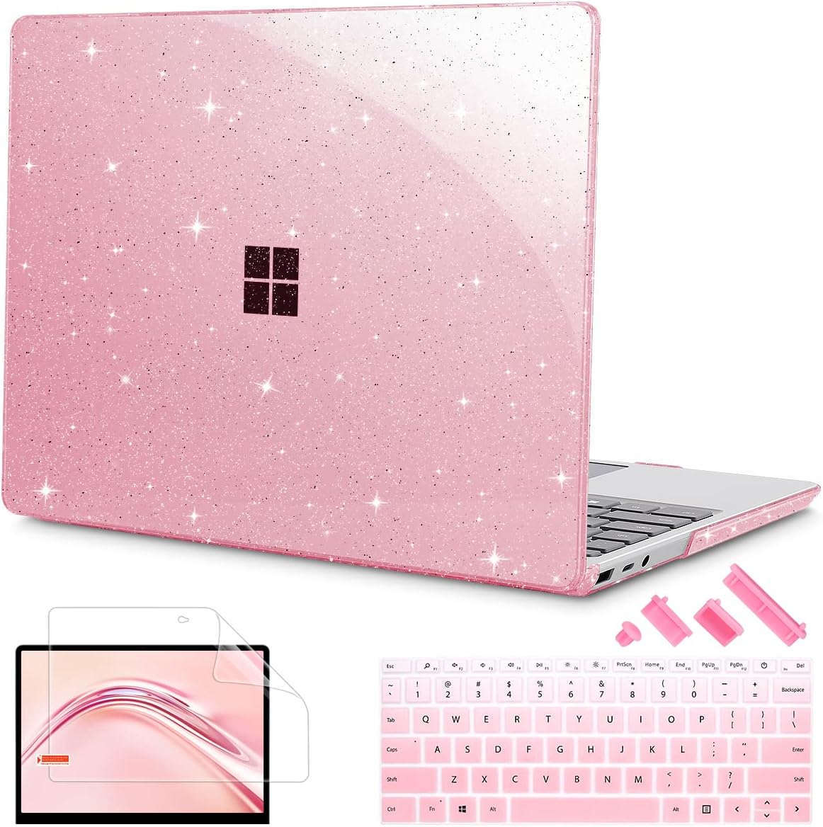 Amazon.com: Mektron Glitter 2023 Microsoft Surface Laptop GO 3 Case 12. ...