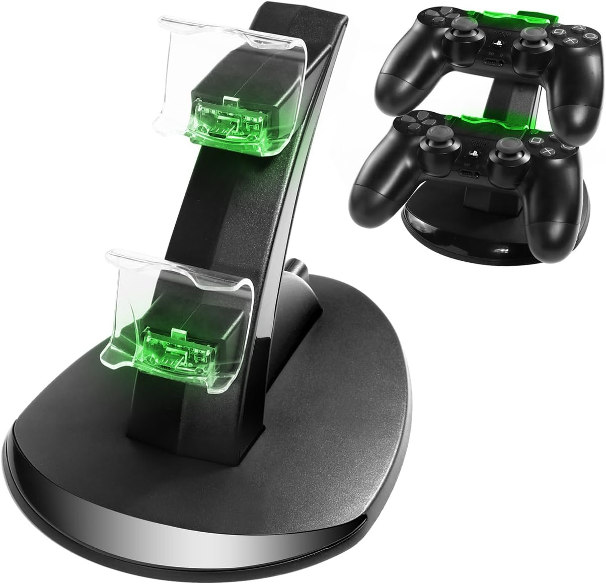 CPPSLEE PS4 Controller Charger Dock With IC,USB Dual Charger Station ...