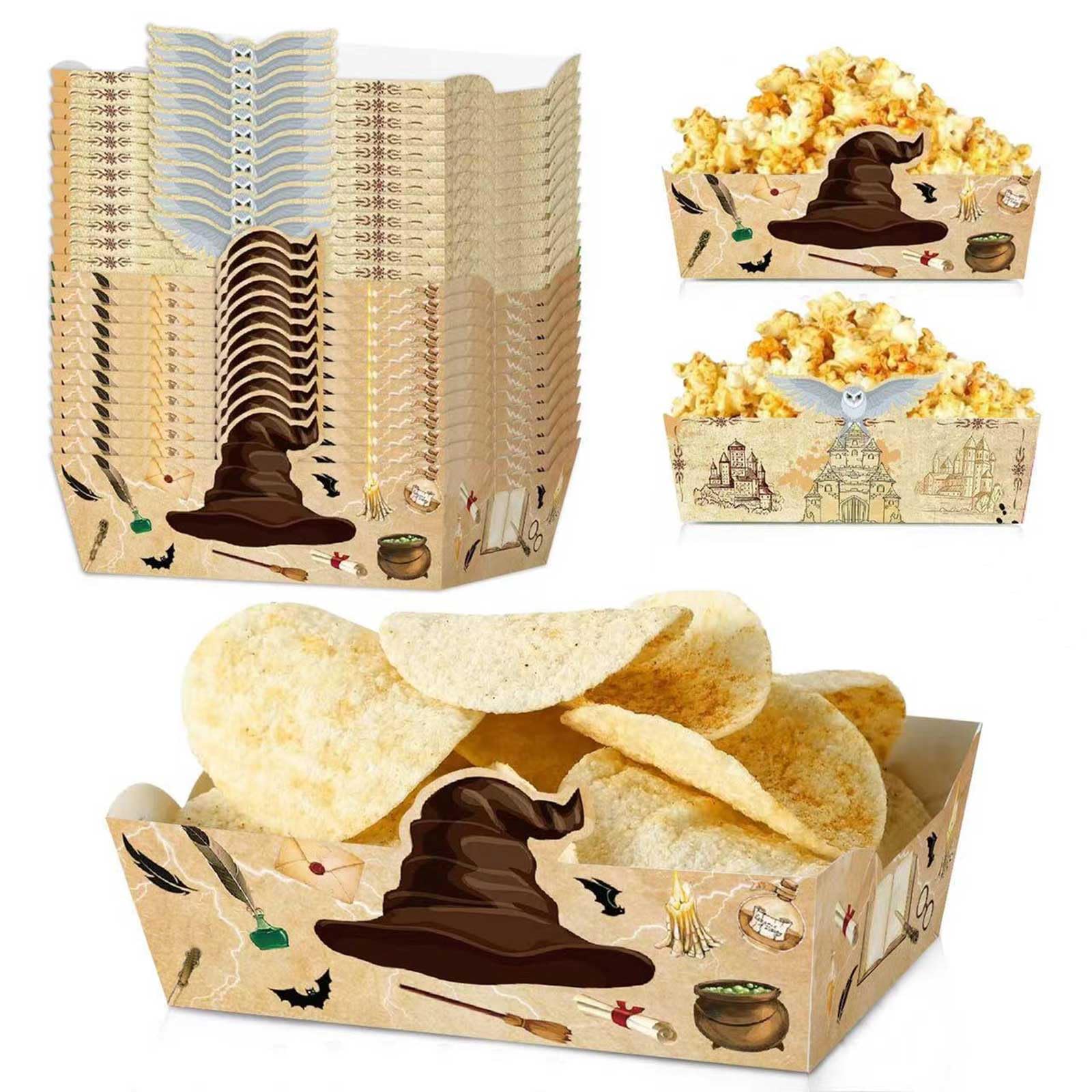 Amazon.com | Zliisang 24 Pcs Magic Wizard Party Supplies Wizard Paper ...