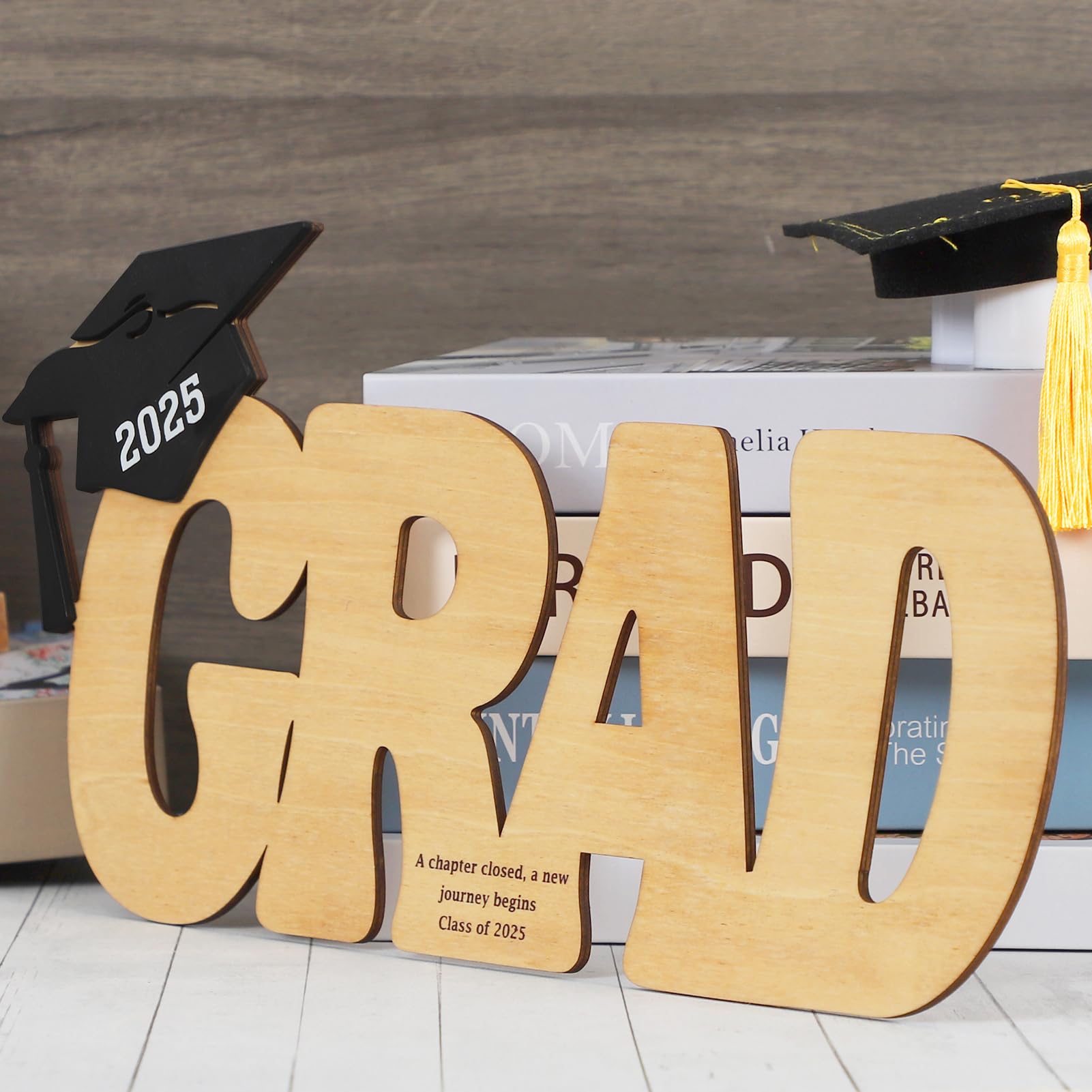 Snapklik.com : DAZONGE Graduation Decorations 2025, Wood Graduation ...