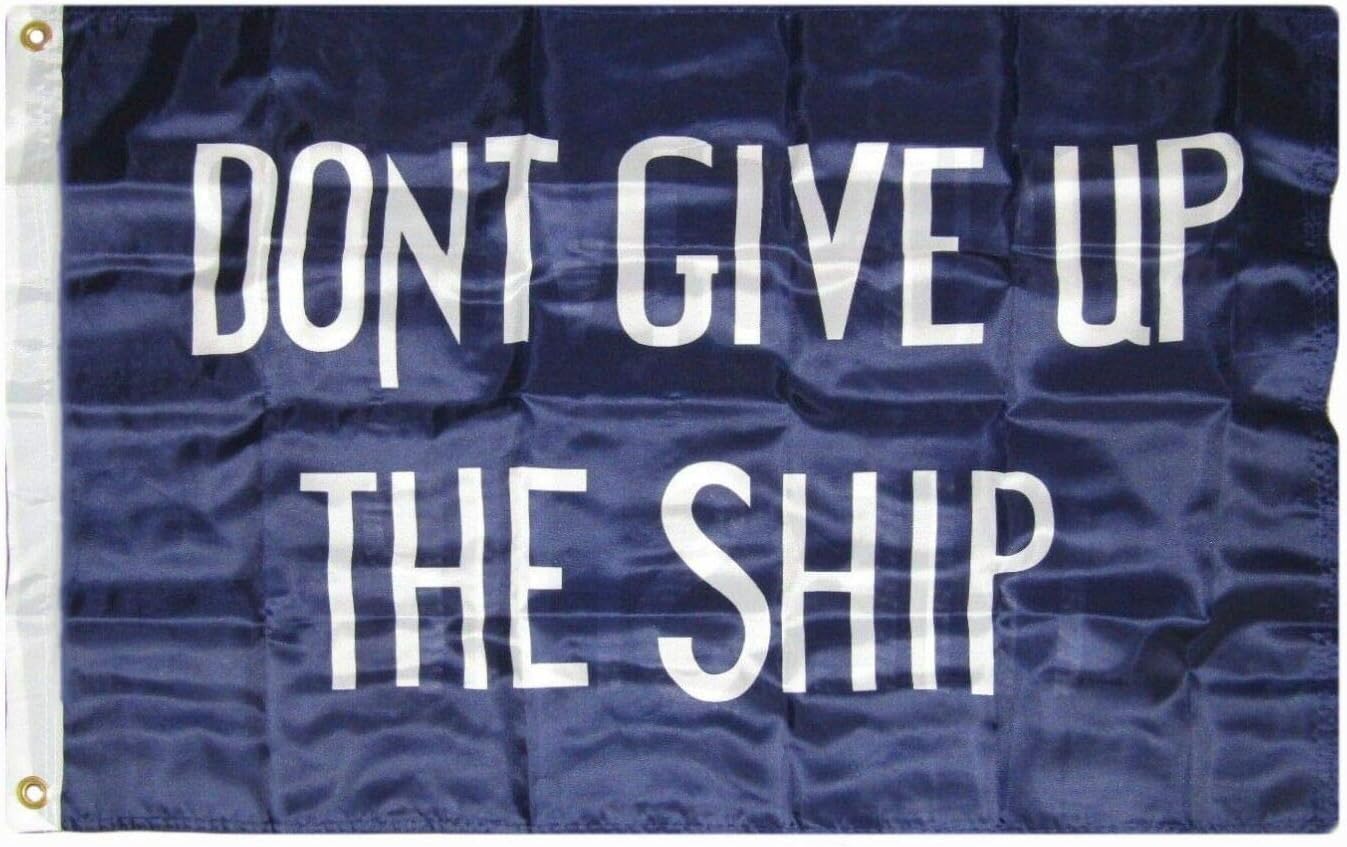 Amazon.com : COMMODORE PERRY DON'T GIVE UP THE SHIP Battle Flag 3x5 ...