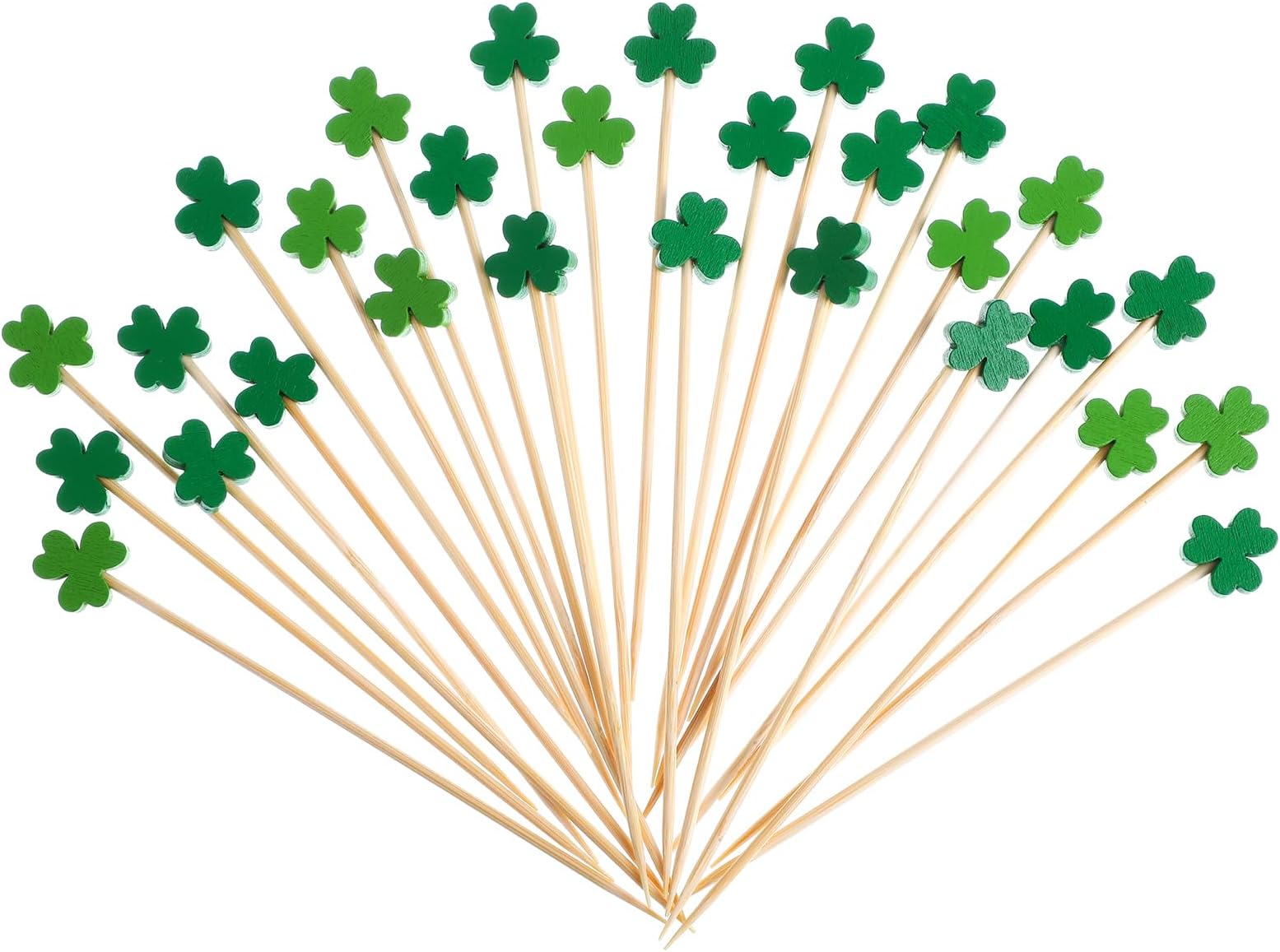 Amazon.com | 200-Count Plastic Party Picks, Shamrock Top: Cocktail ...