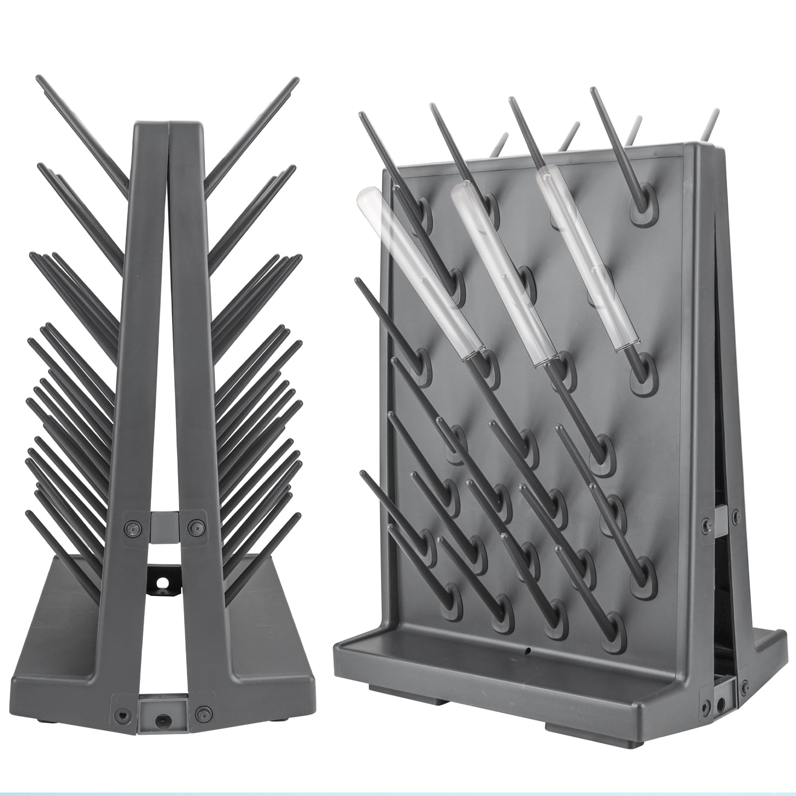 Amazon.com: Helivivfy 54 Pegs Lab Drying Racks - Double- Sided Lab ...