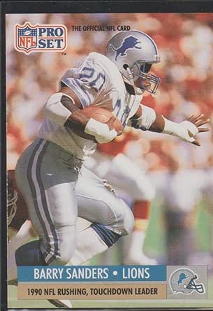 Amazon.com: Barry Sanders (Football Card) 1991 Pro Set - [Base] #10 ...