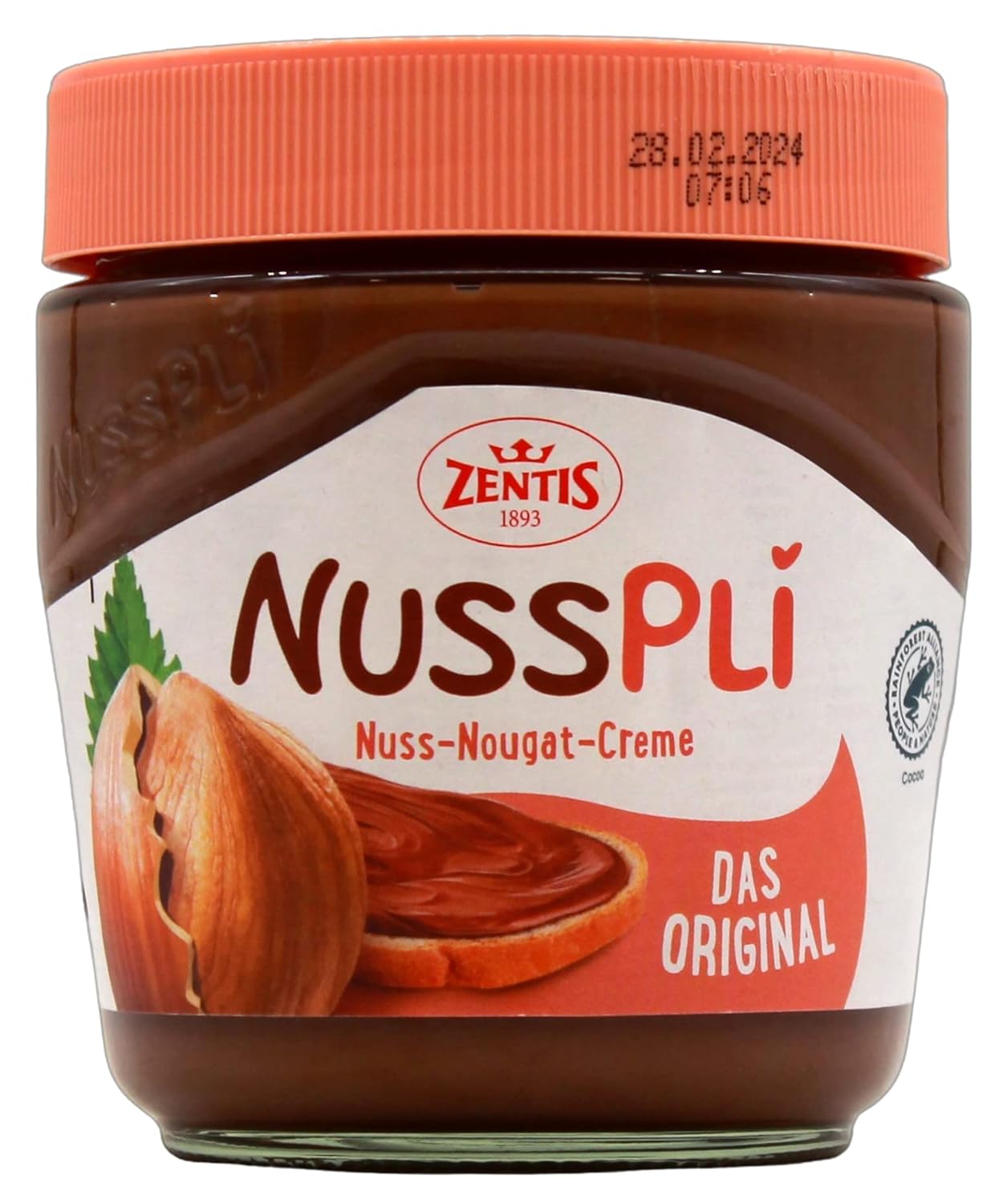 Zentis Nusspli das Original Nuss-Nougat-Creme, 6er Pack (6 x 400g ...