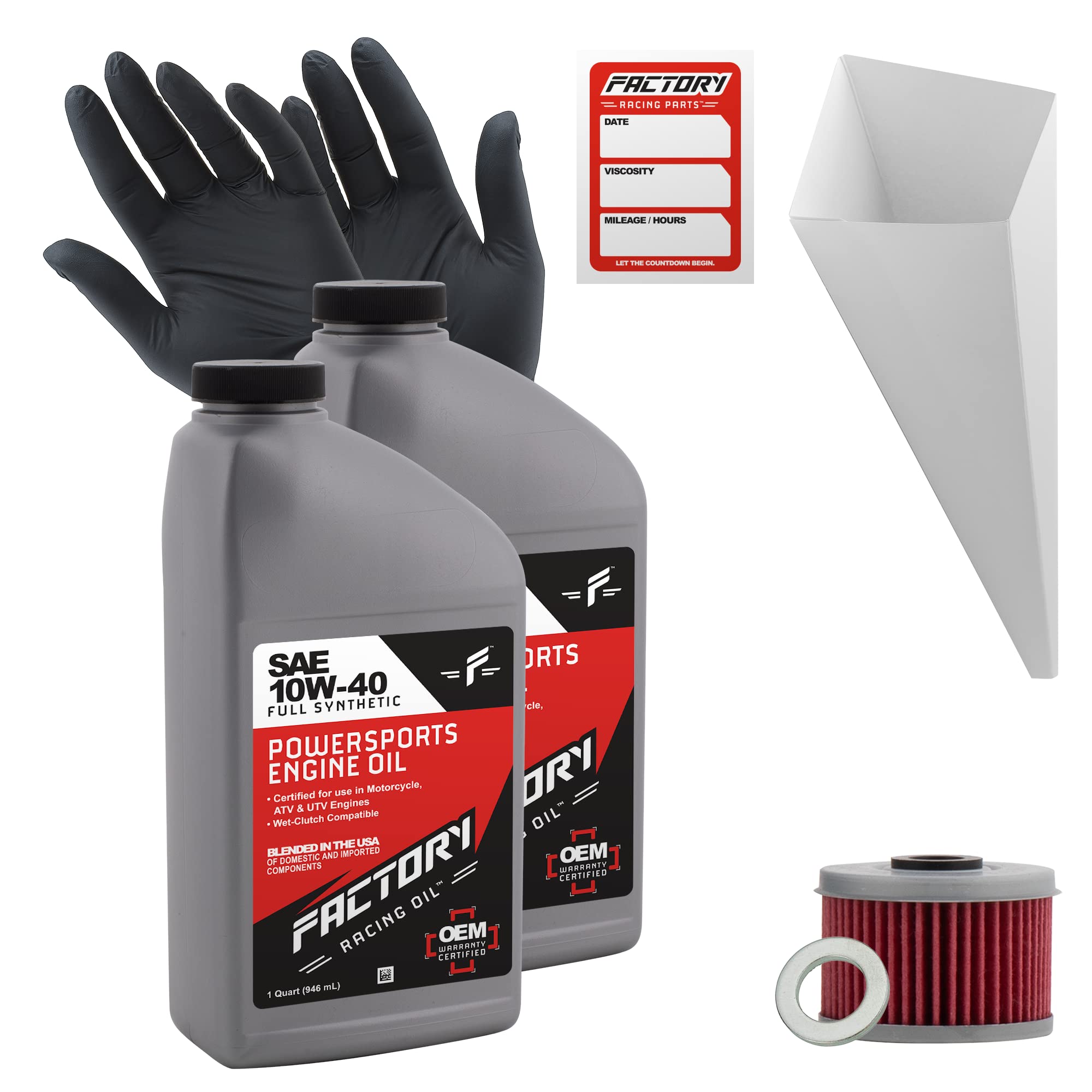 Amazon.com: Factory Racing Parts Oil Change Kit compatible with Honda ...