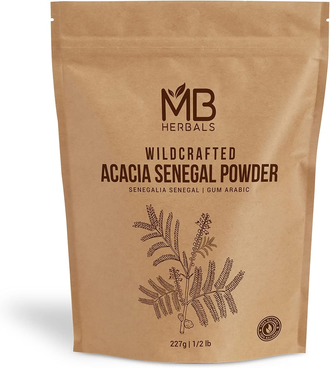 Amazon.com: MB Herbals Acacia Gum Powder 227 Gram (8 oz / 1/2 lb ...