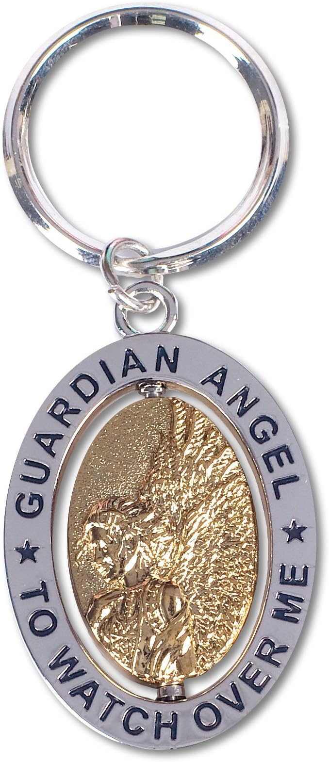 Amazon.com: AngelStar Guardian Angel to Watch Over Me Keychain 1.75 ...