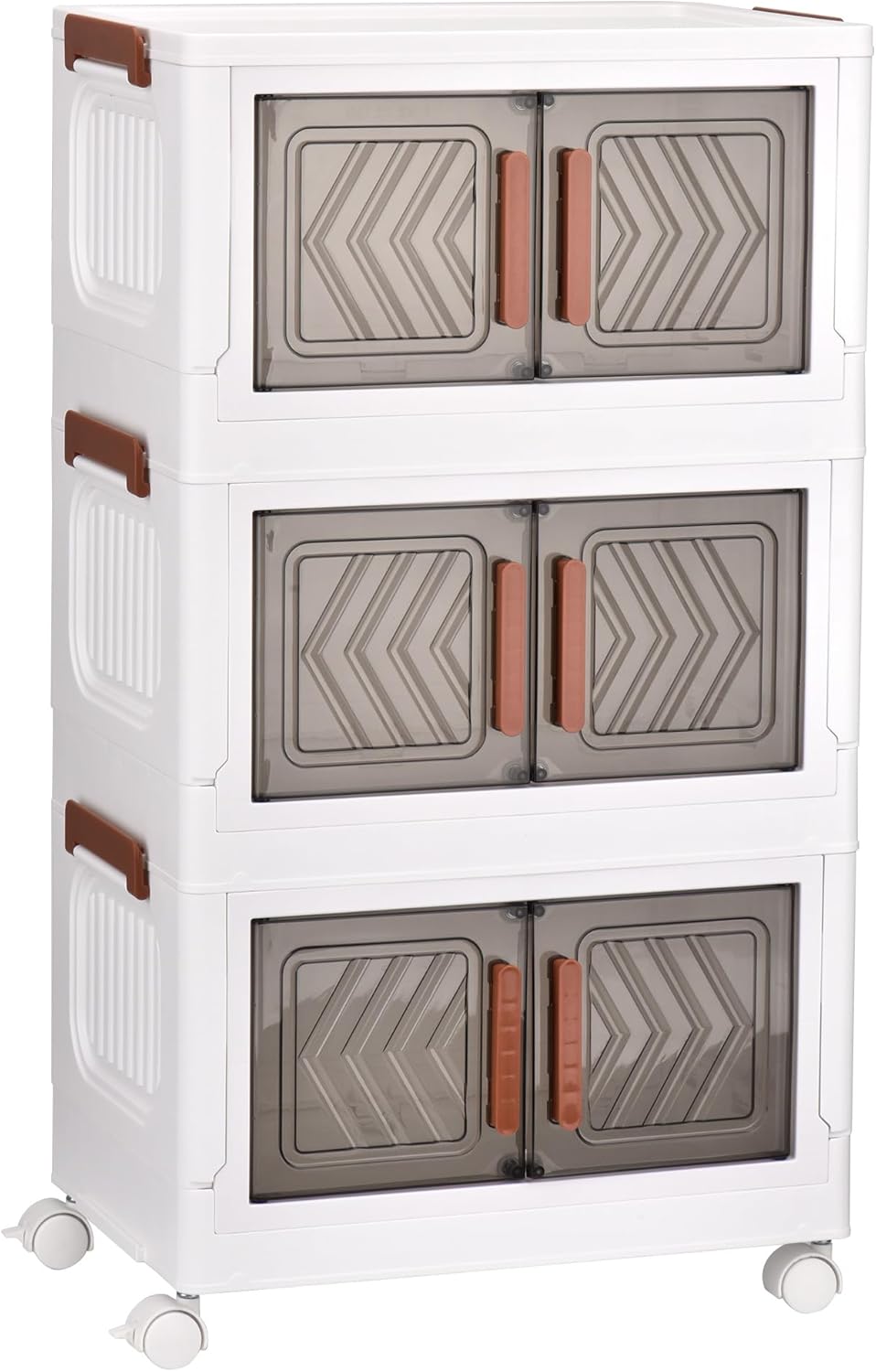 Tigurou 3 Tier Storage Boxes with Lids Collapsible Storage Bin ...