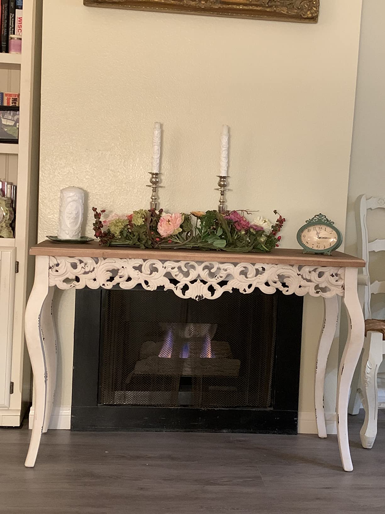 $31/mo - Finance LuxenHome 46" Wood Decorative Console Table, Vintage ...