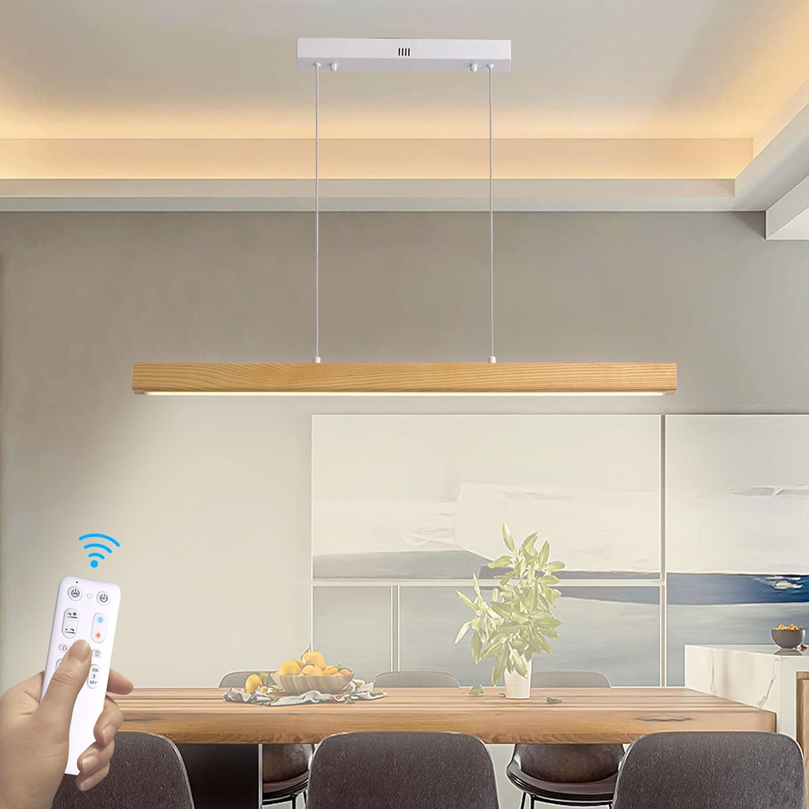 Lampada a sospensione moderna LED Dimmerabile, lampadario cucina in ...