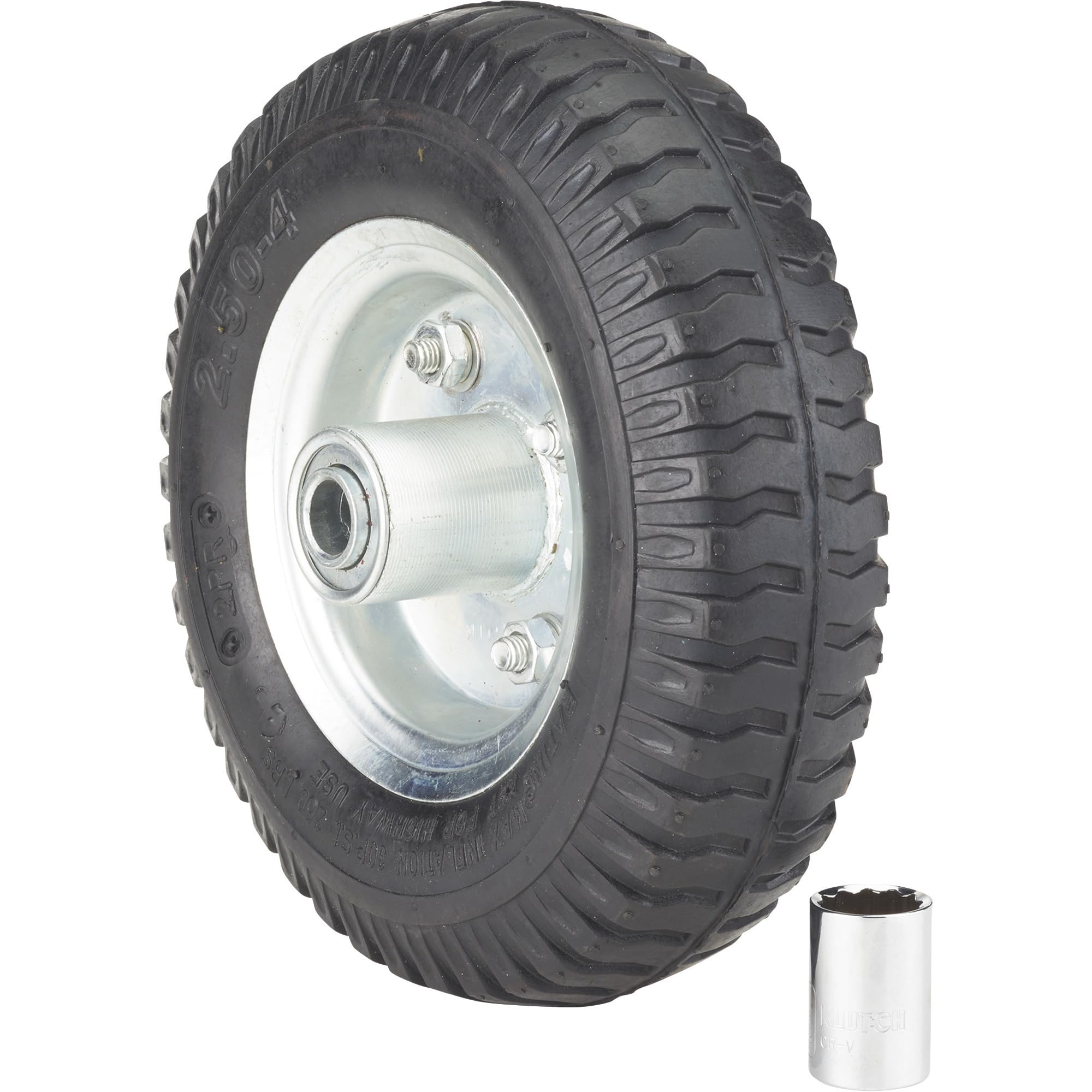 Snapklik.com : Ironton 8in. Pneumatic Wheel And Tire- 250-Lb. Capacity