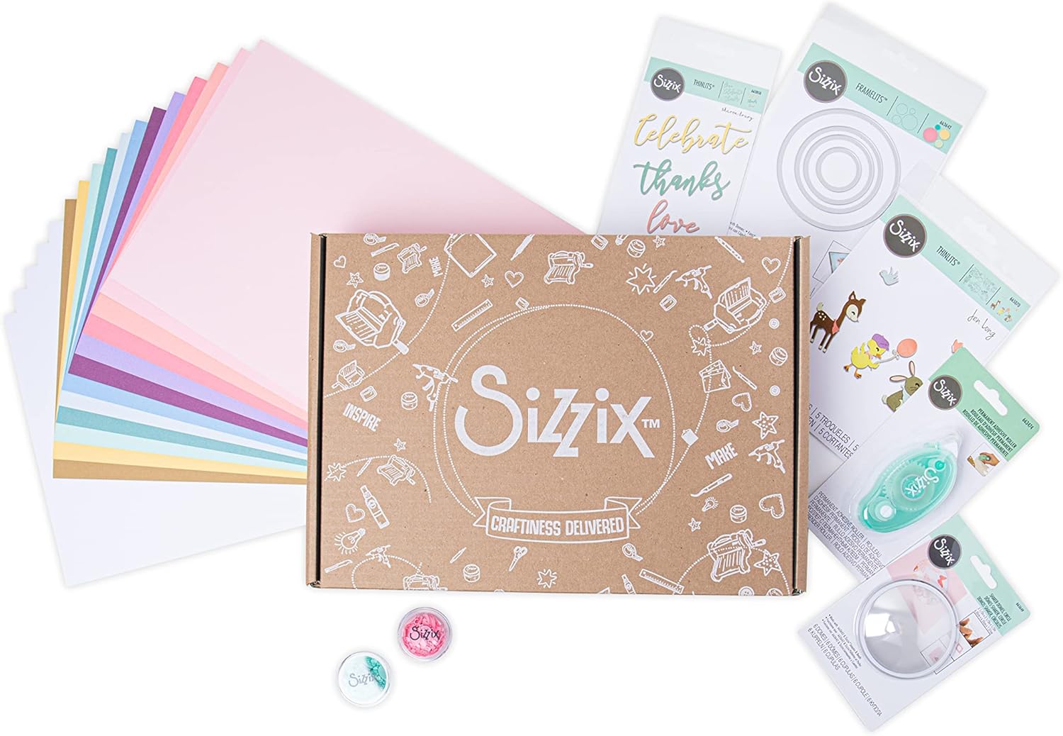 Amazon.com: Sizzix, inc Card & Variety Woodland Celebrations Box Craft ...