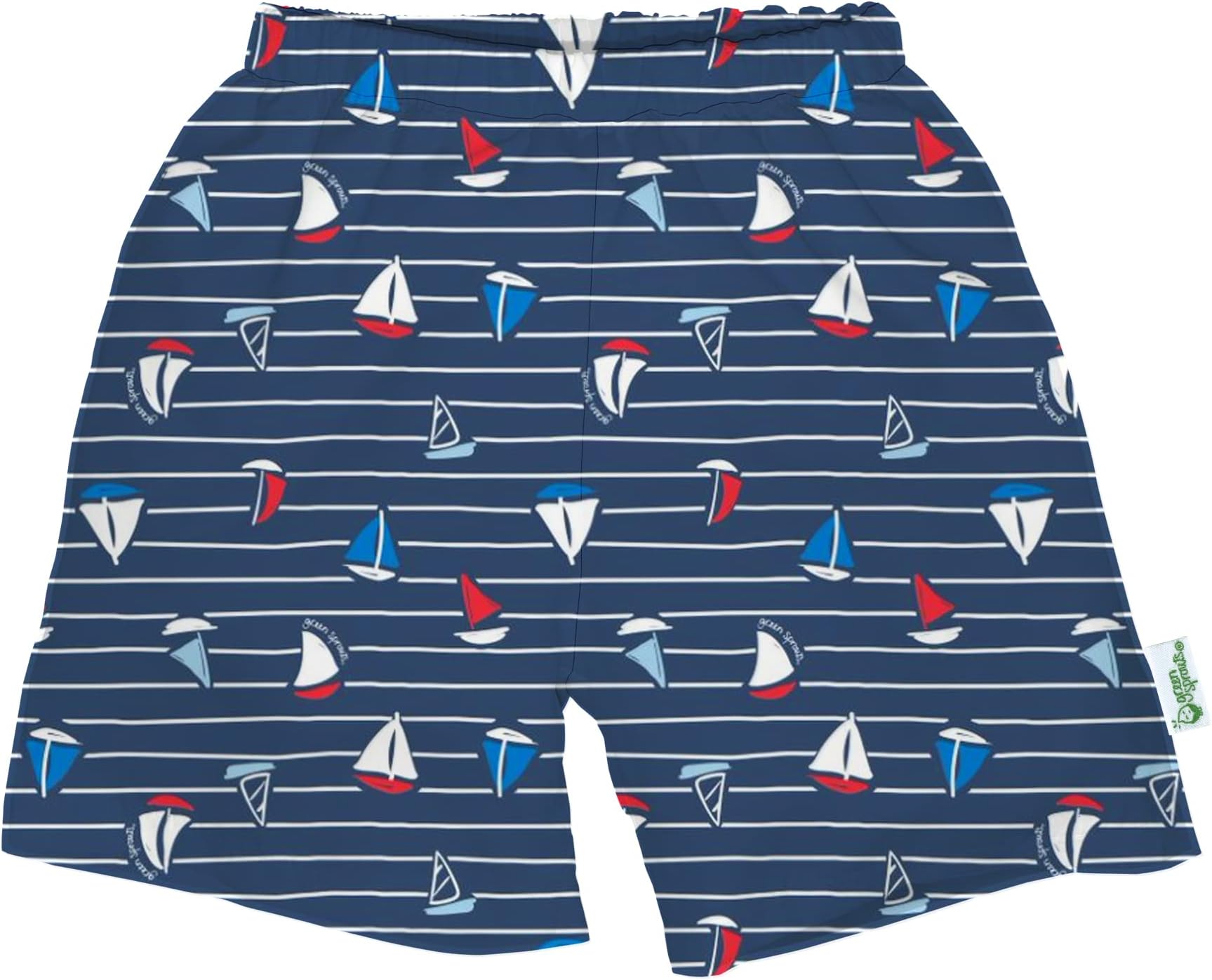 Amazon.com: green sprouts Eco Swim Trunks with Built-in Diaper | Baby ...