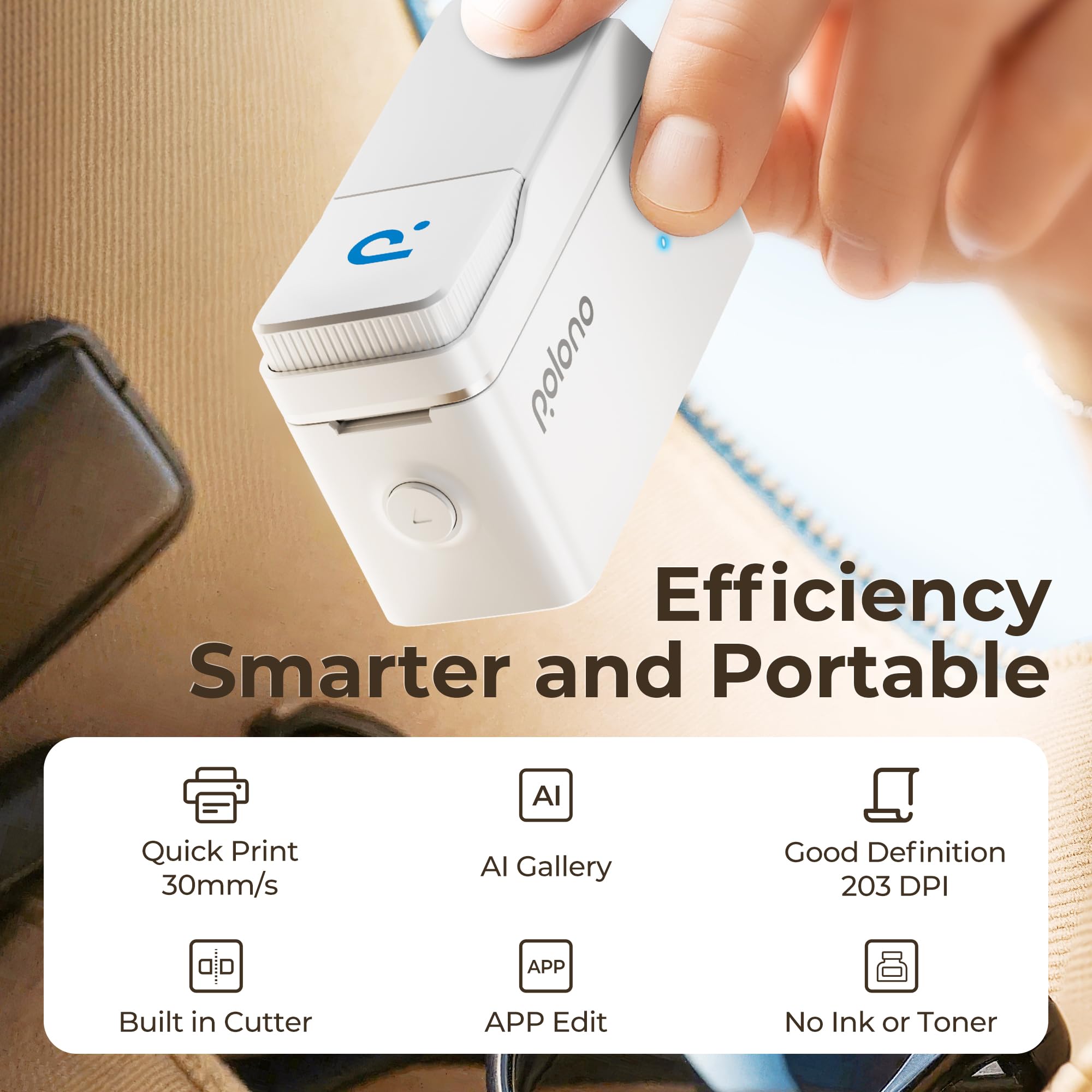 Snapklik.com : POLONO Label Maker Machine