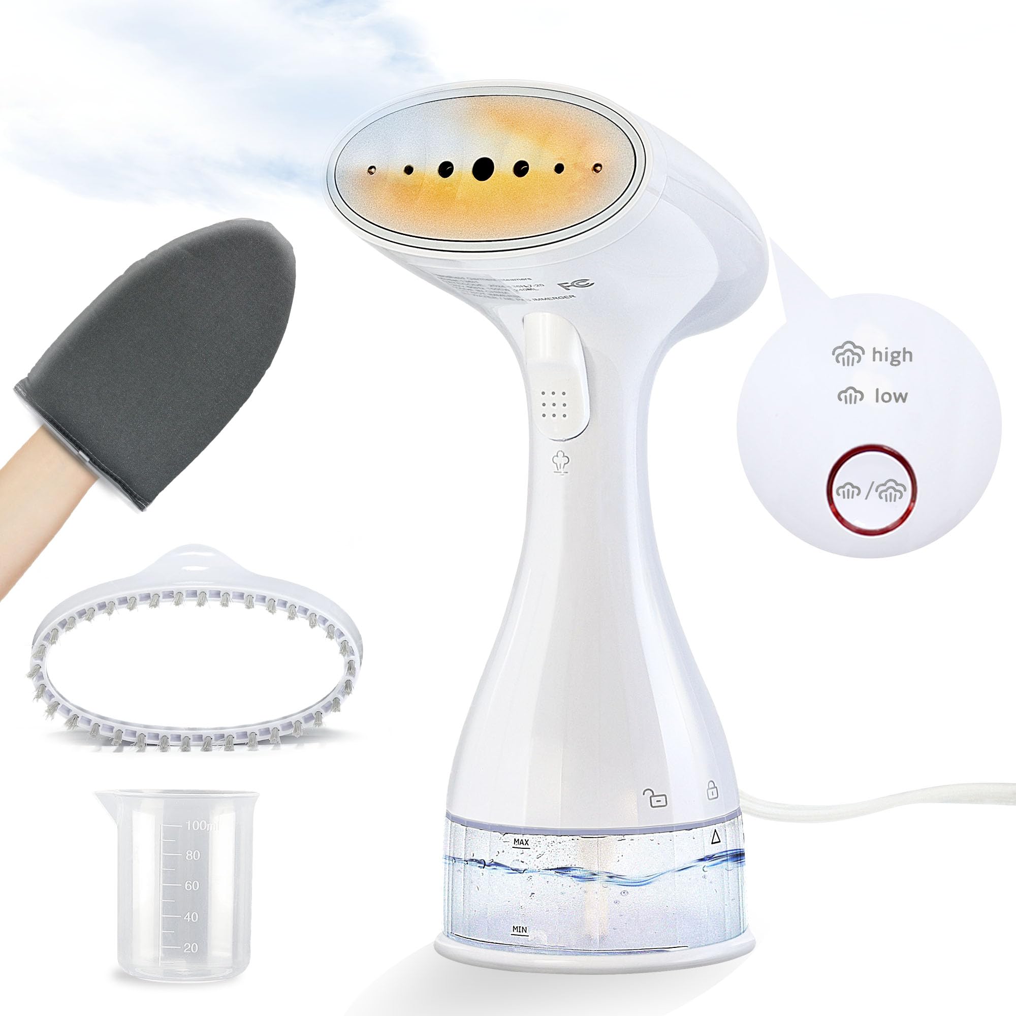 Amazon.com: Steamer for Clothes Garment Portable Handheld - 1500W ...