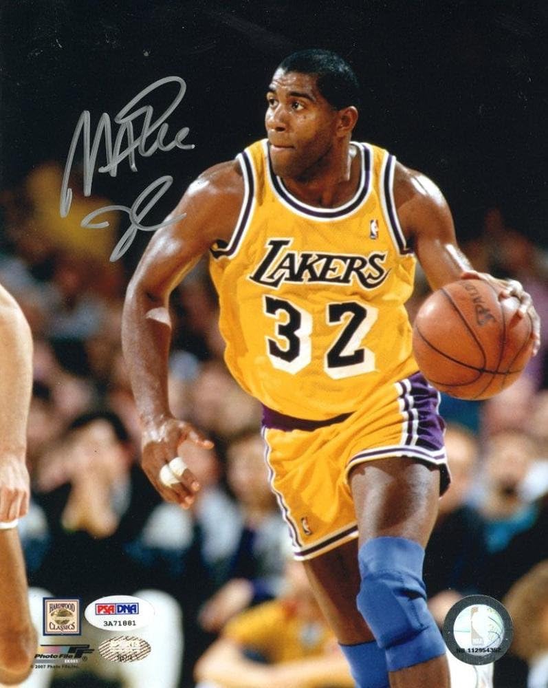 Magic Johnson Signed Photo - 8x10 - PSA/DNA Certified - Autographed NBA ...