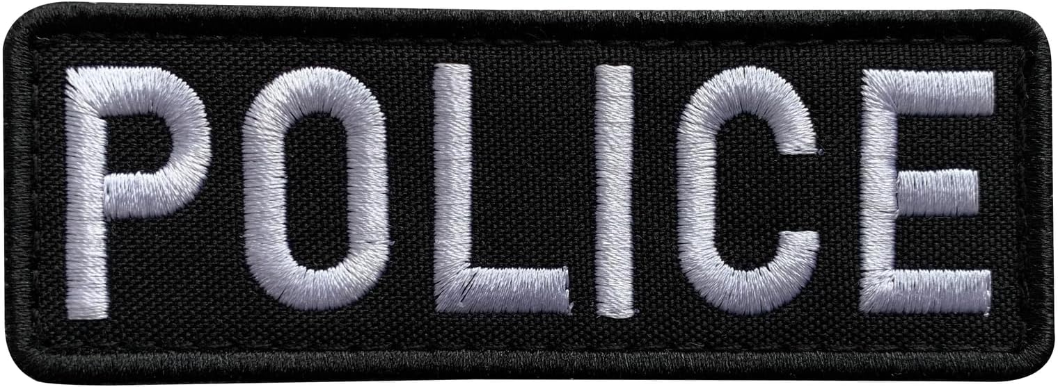 Amazon.com: Prime Fynd 2-Pack Embroidered Police Patch for Vest ...