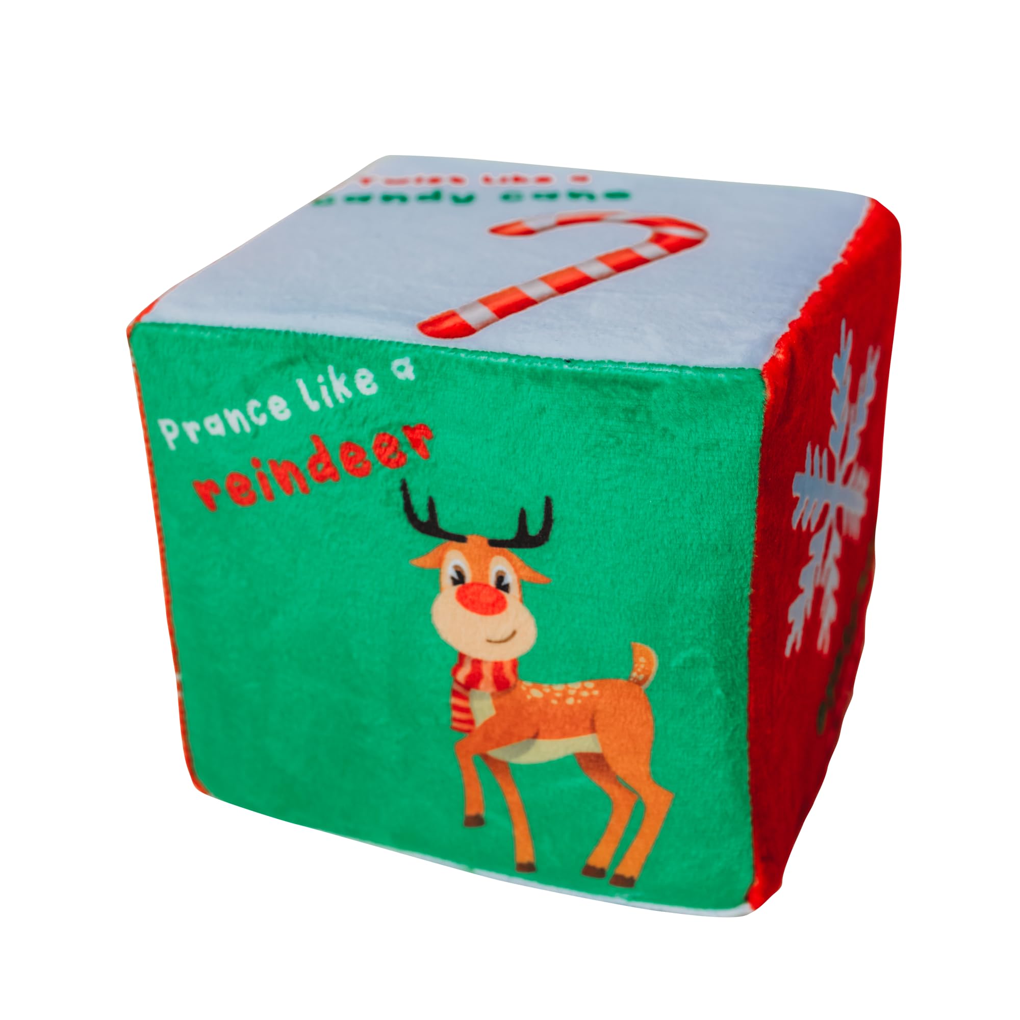 CubeFun Kids Activity Learning Cube Toy, Christmas Theme Velboa ...