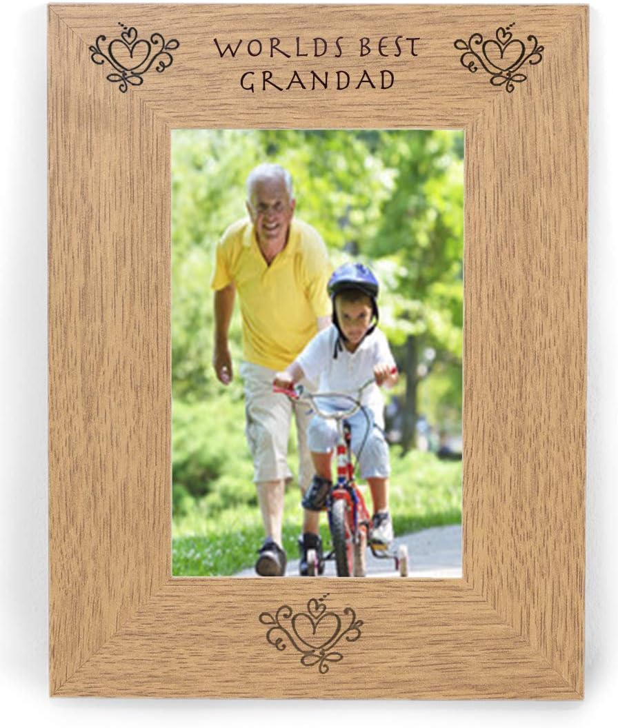 Second Ave Oak 6x4 Portrait Picture Photo Frame Grandad & Me Gift ...