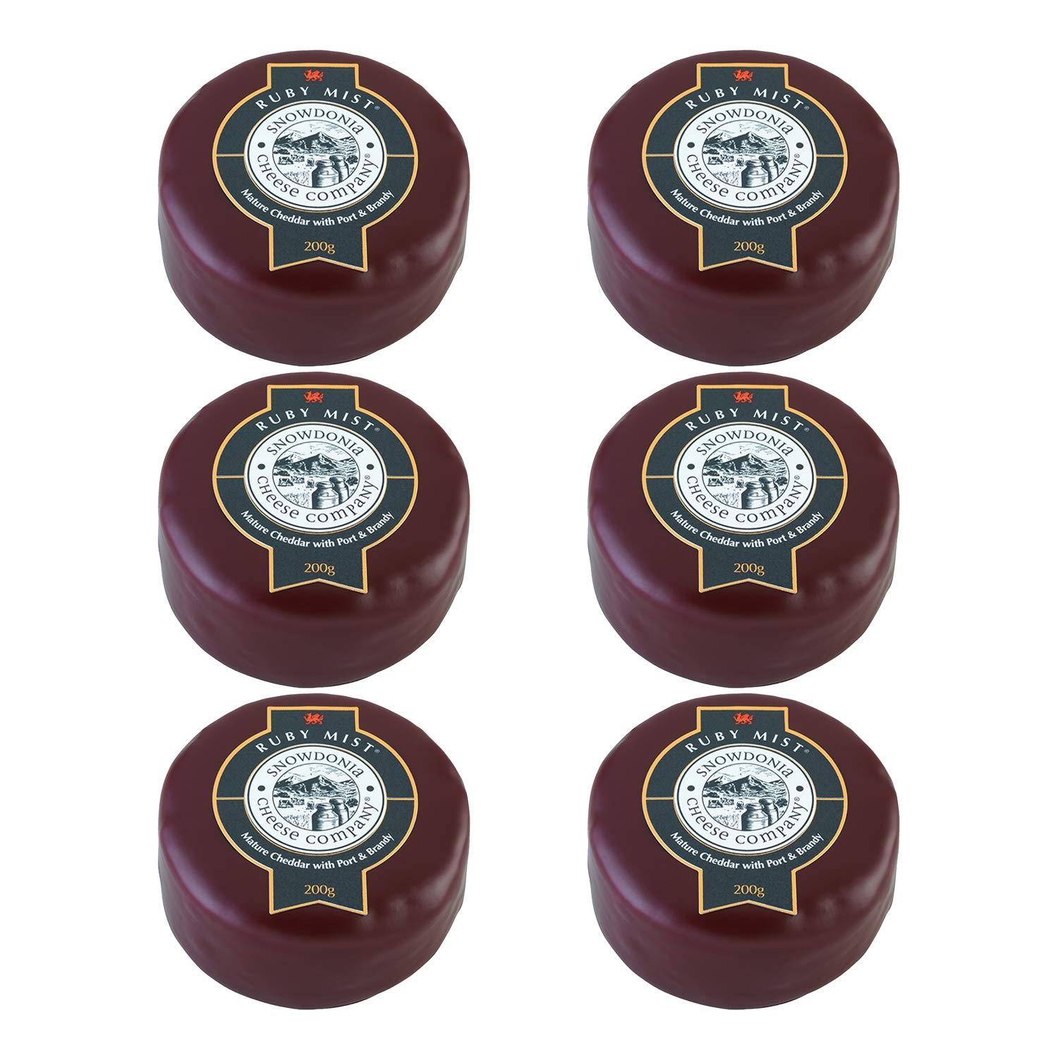 Snowdonia Cheese - Ruby Mist Cheddar Infused with Port & Brandy 200g ...