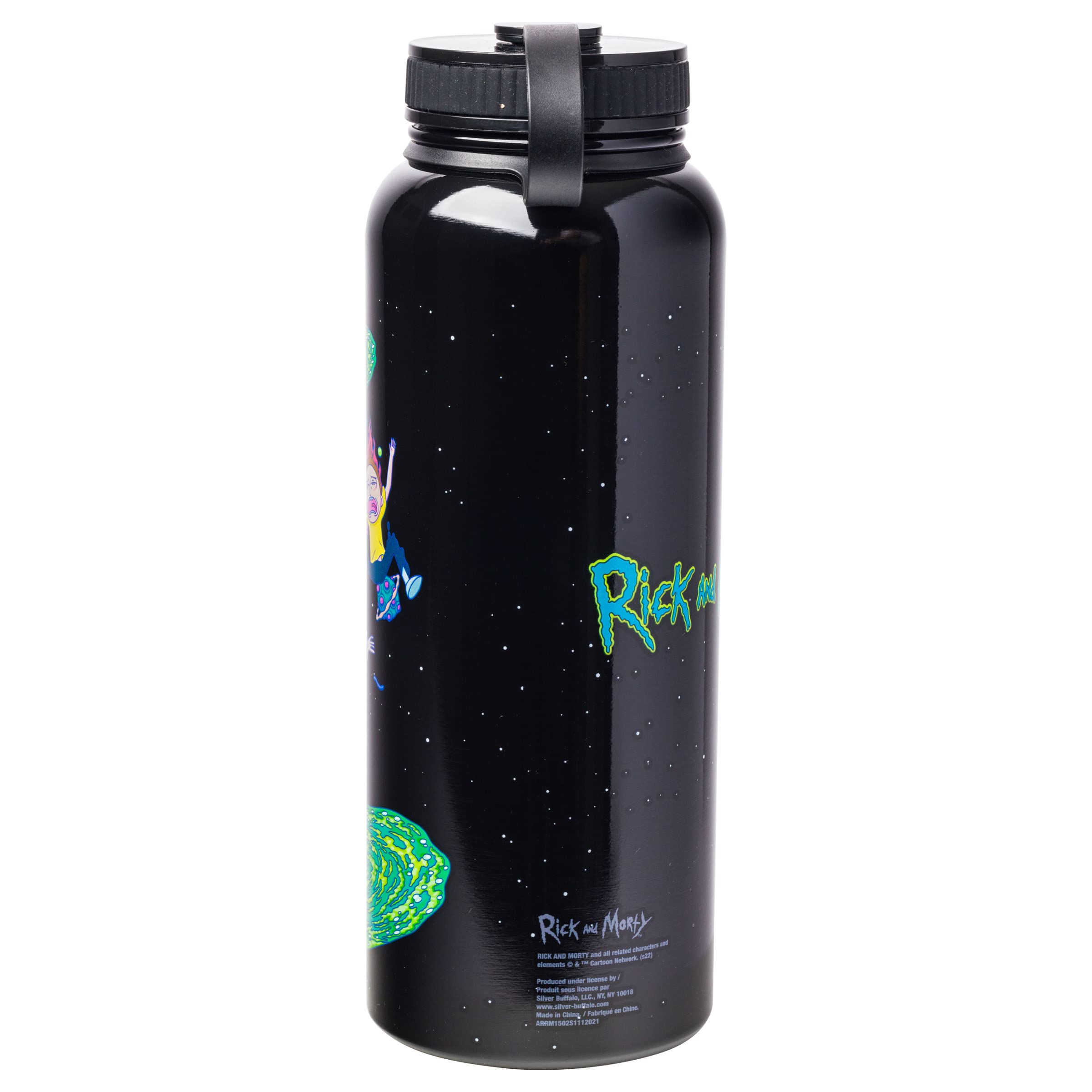 Snapklik.com : Silver Buffalo Rick And Morty Portal Jump Stainless ...
