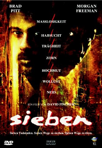 Se7en [DVD] [1996]: Amazon.co.uk: Freeman, Morgan, Pitt, Brad, Paltrow ...