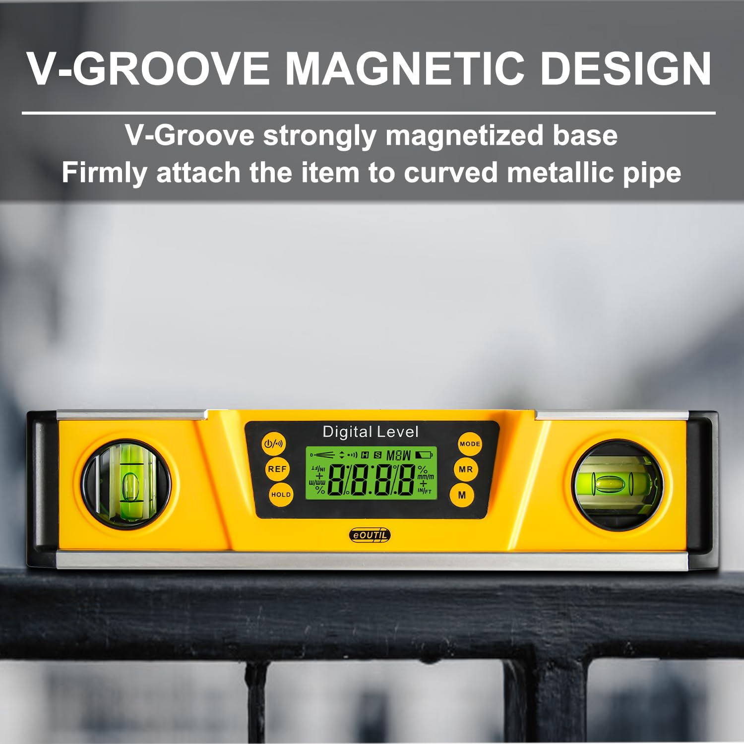 Digital Level and Protractor, 10 Inch IP54 Protected Electronic Bubble ...
