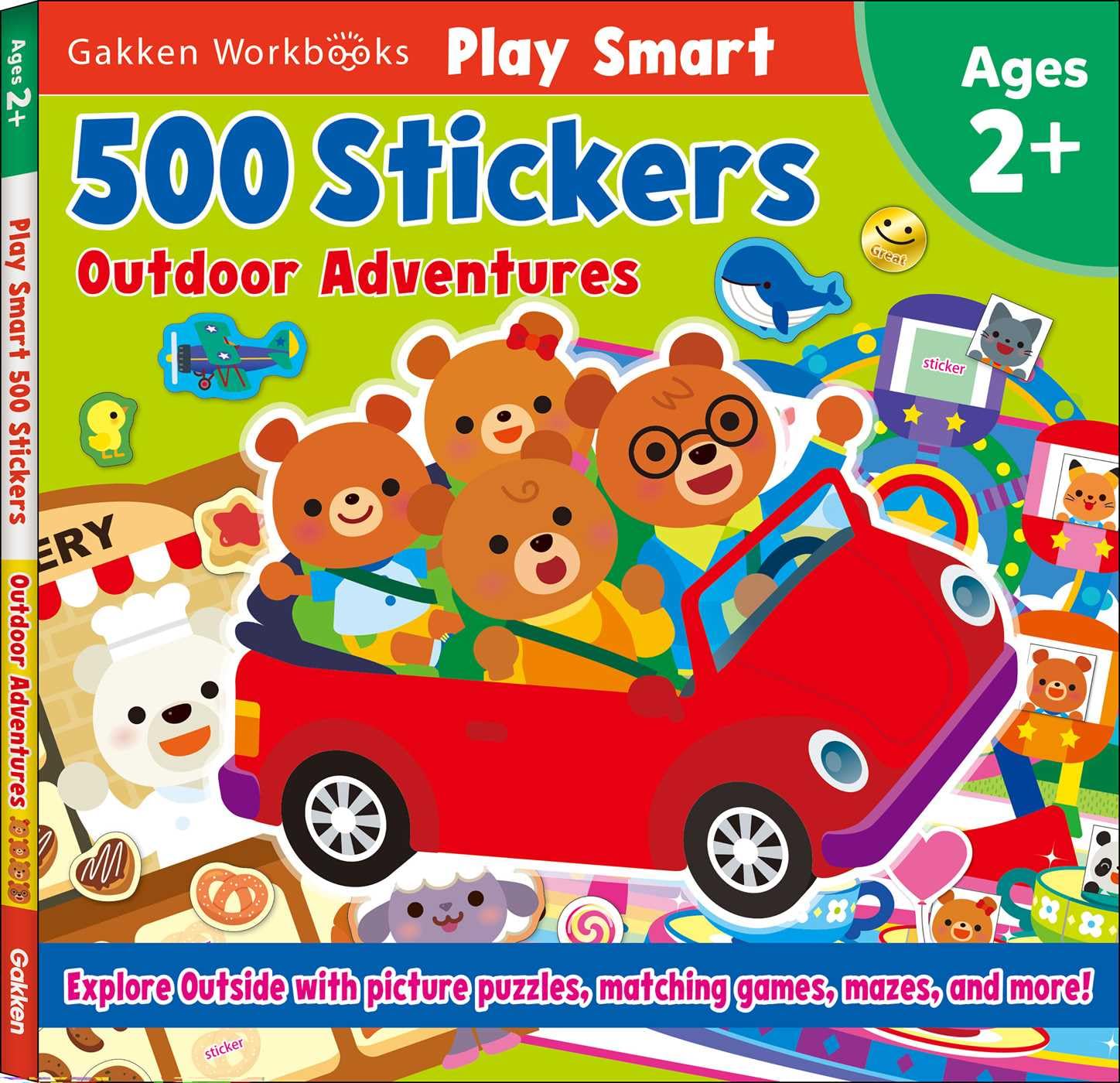 Play Smart 500 Stickers Outdoor Adventures: Gakken early childhood ...