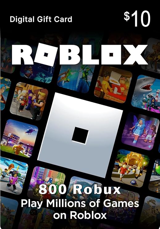 Roblox Gift Card Code - 800 Robux Or $10 Roblox Robux 800 (Digital Code ...
